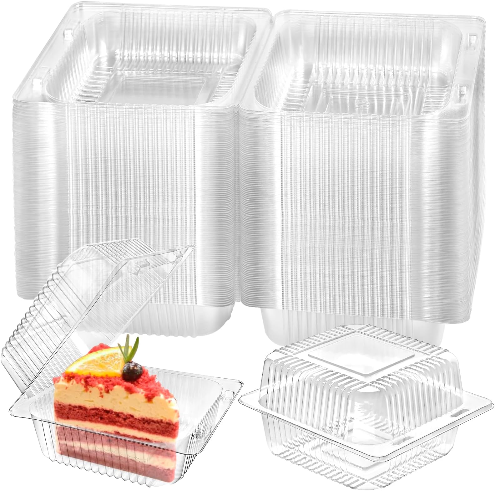 Amazon.com: JEFHOMKIT 100Pcs Clear Plastic Take Out Containers,Clear ...