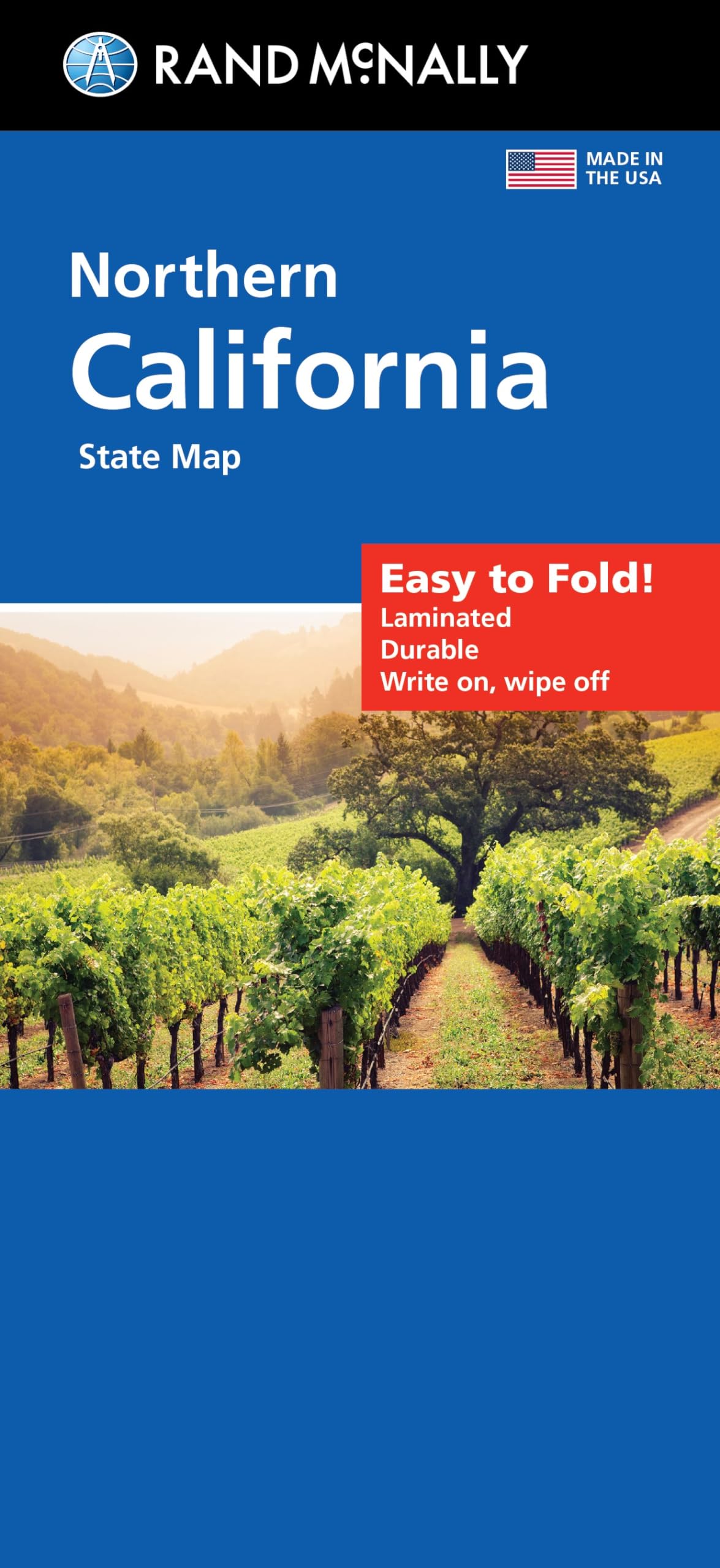 Amazon.com : Rand McNally Easy to Fold: Northern California Laminated ...