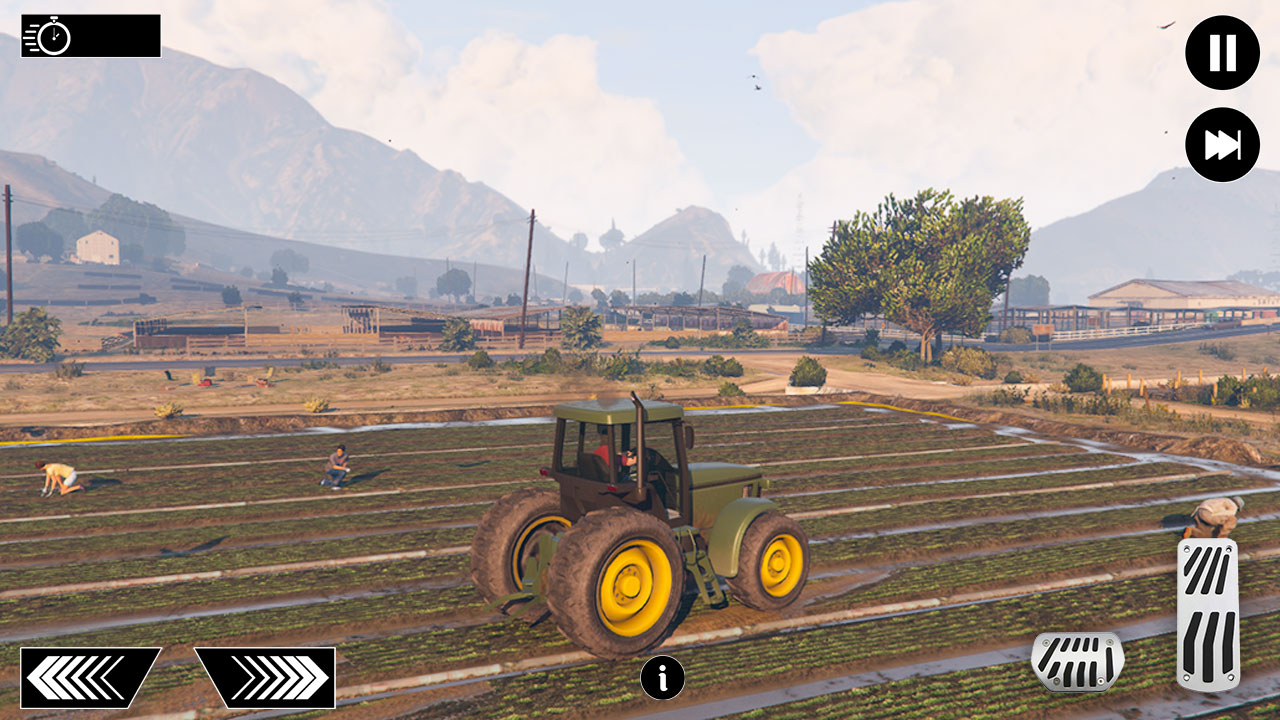 Real Farming Tractor Simulator Driving Game- Modern Tractor Driving ...