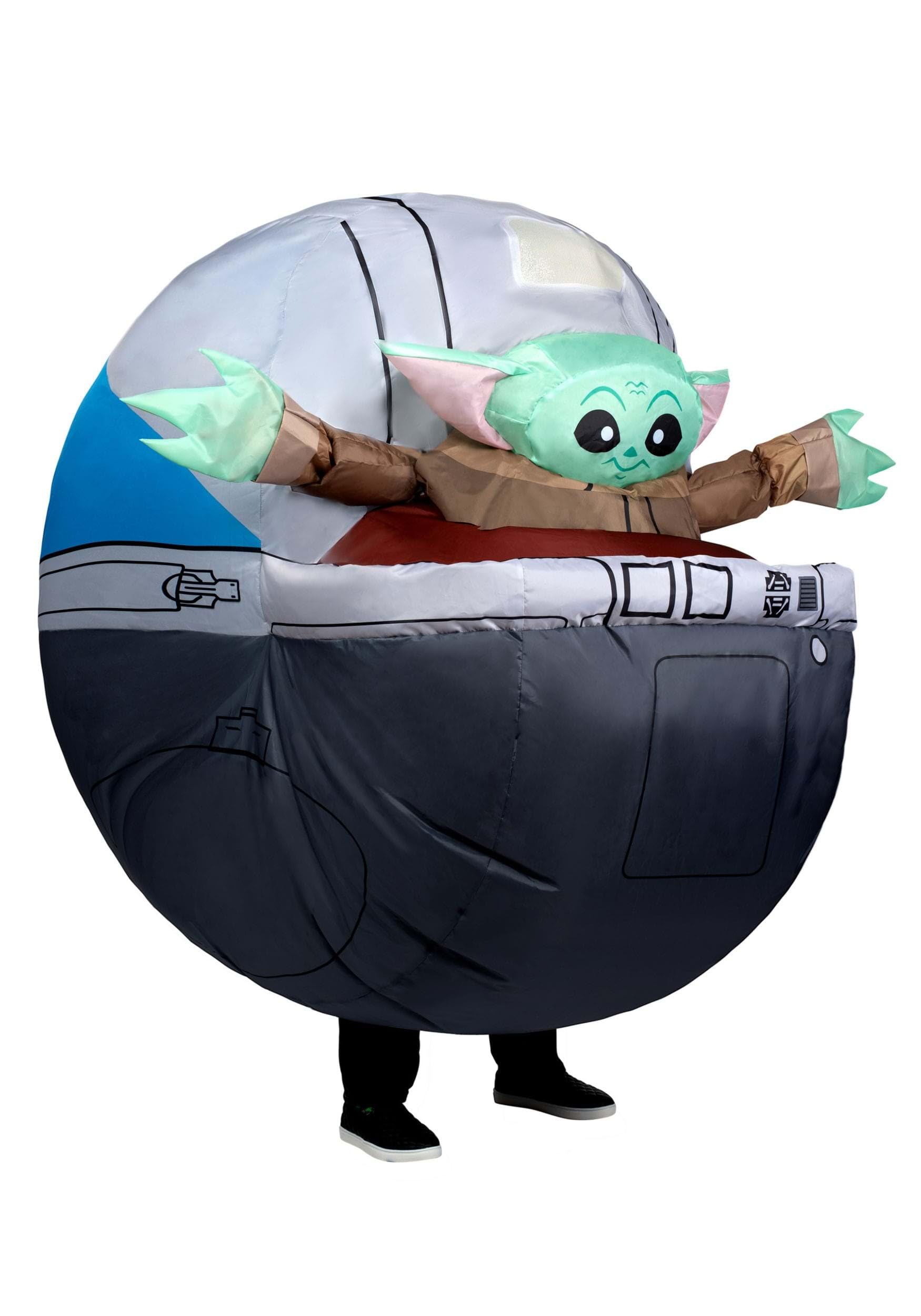 Amazon.com: Jazwares Star Wars Adult Inflatable Grogu Costume ...