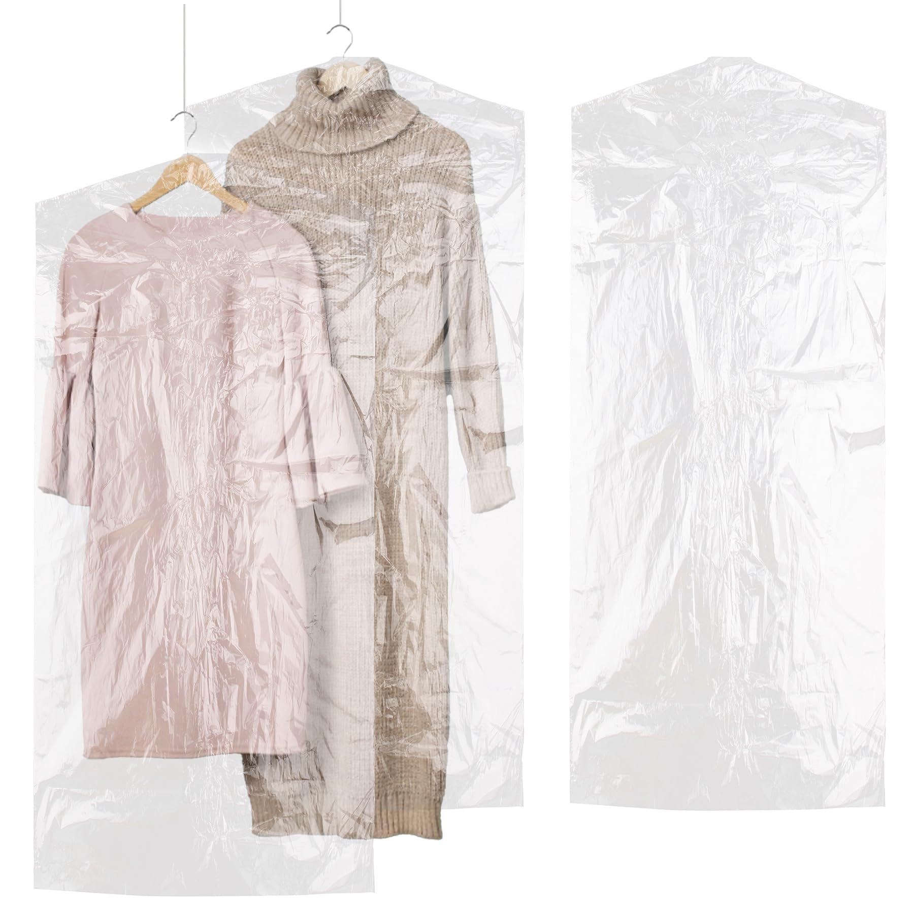 Amazon.com: Framendino, 50 Pack Disposable Dry Cleaning Plastic Bags 47 ...