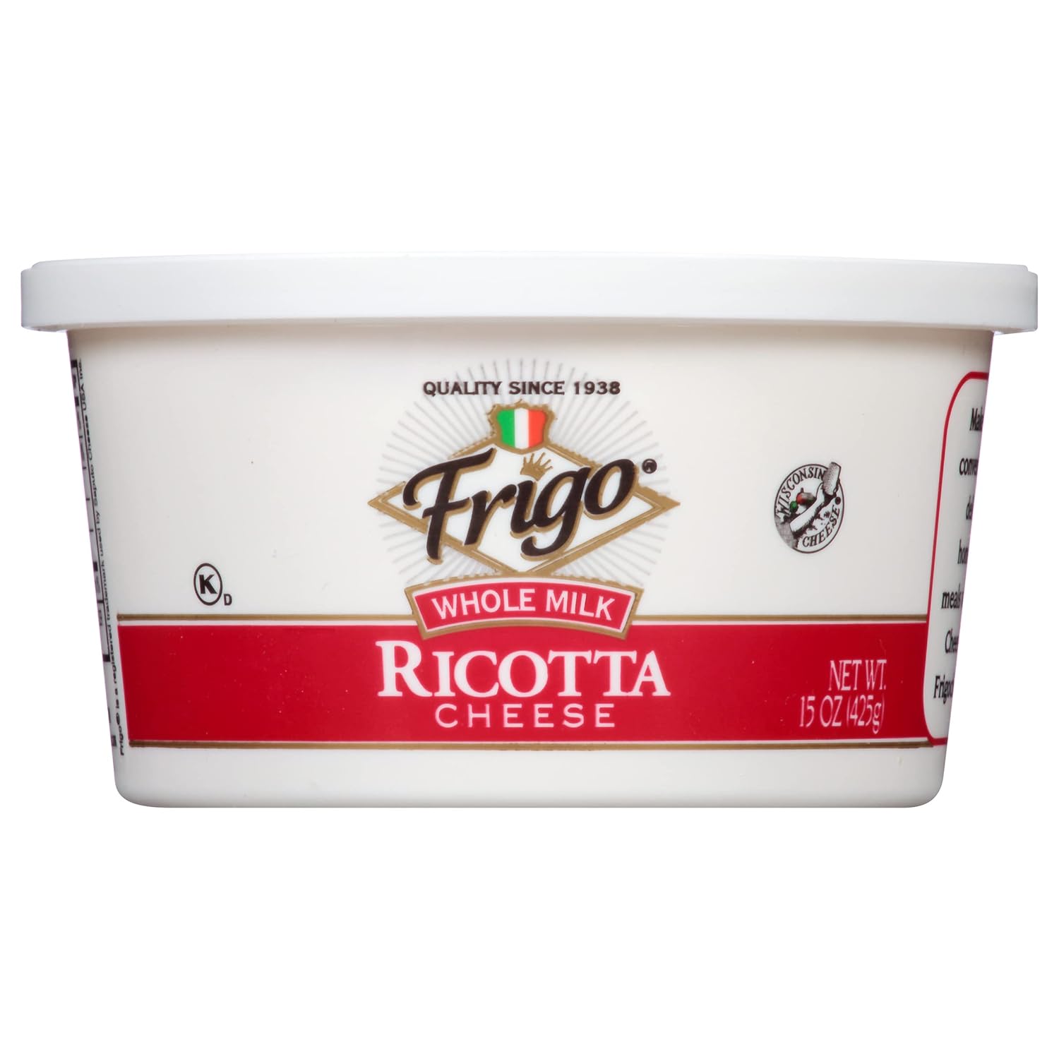 Amazon.com: Frigo, Whole Milk Ricotta Cheese, 15 oz : Grocery & Gourmet ...