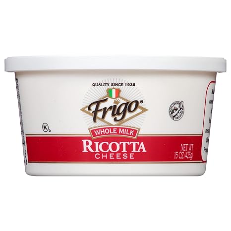 Amazon.com: Frigo, Whole Milk Ricotta Cheese, 15 oz : Grocery & Gourmet ...