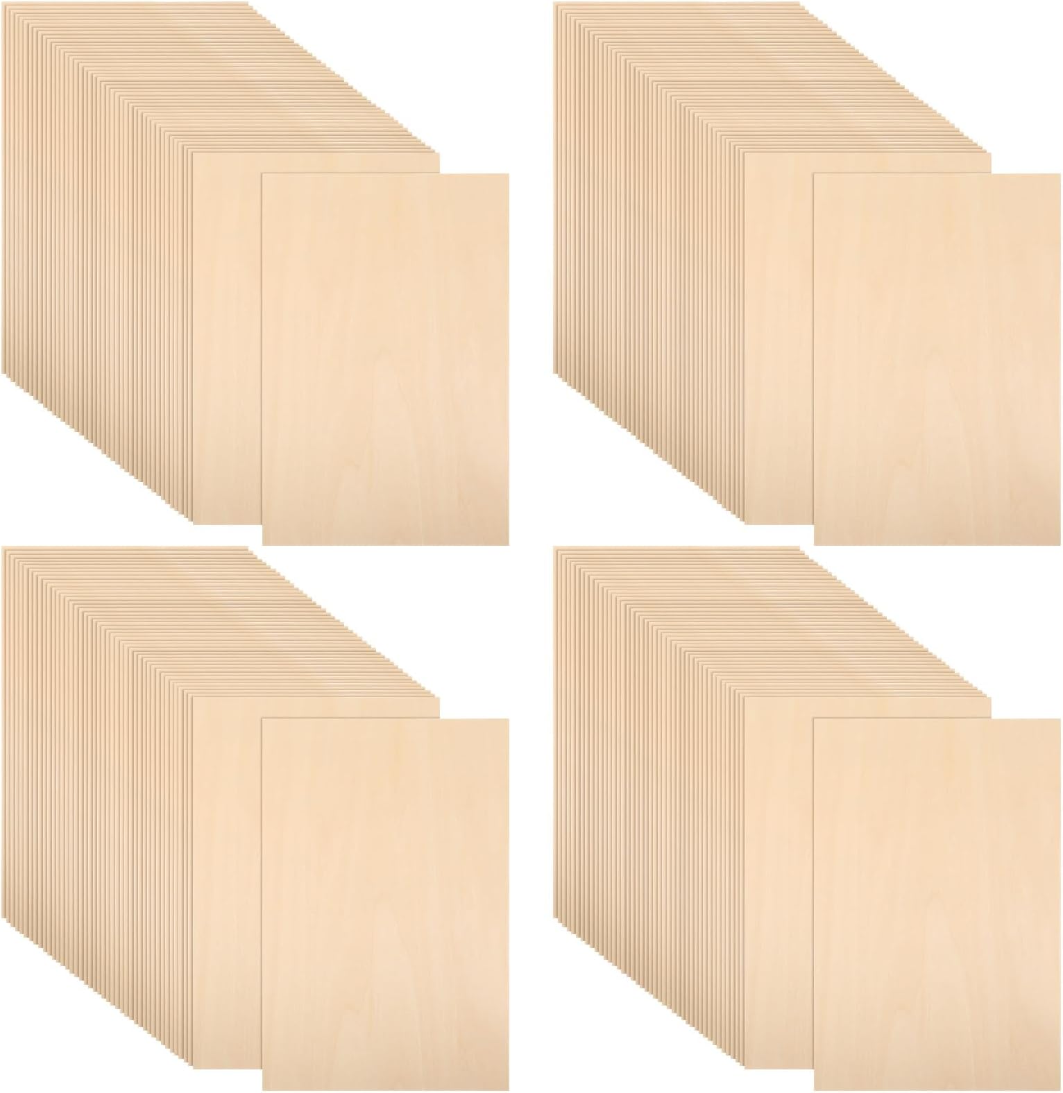 Amazon.com: 16PCS Basswood Sheets 1/8 x 12 x 12 Inch Plywood Board for ...