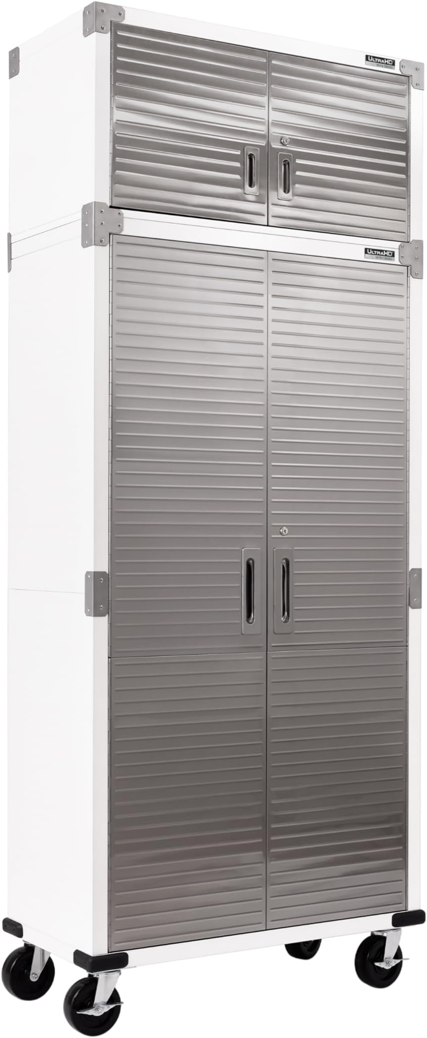 Amazon.com: UltraHD Tall Storage Cabinet - Stainless Steel 2 Pack ...