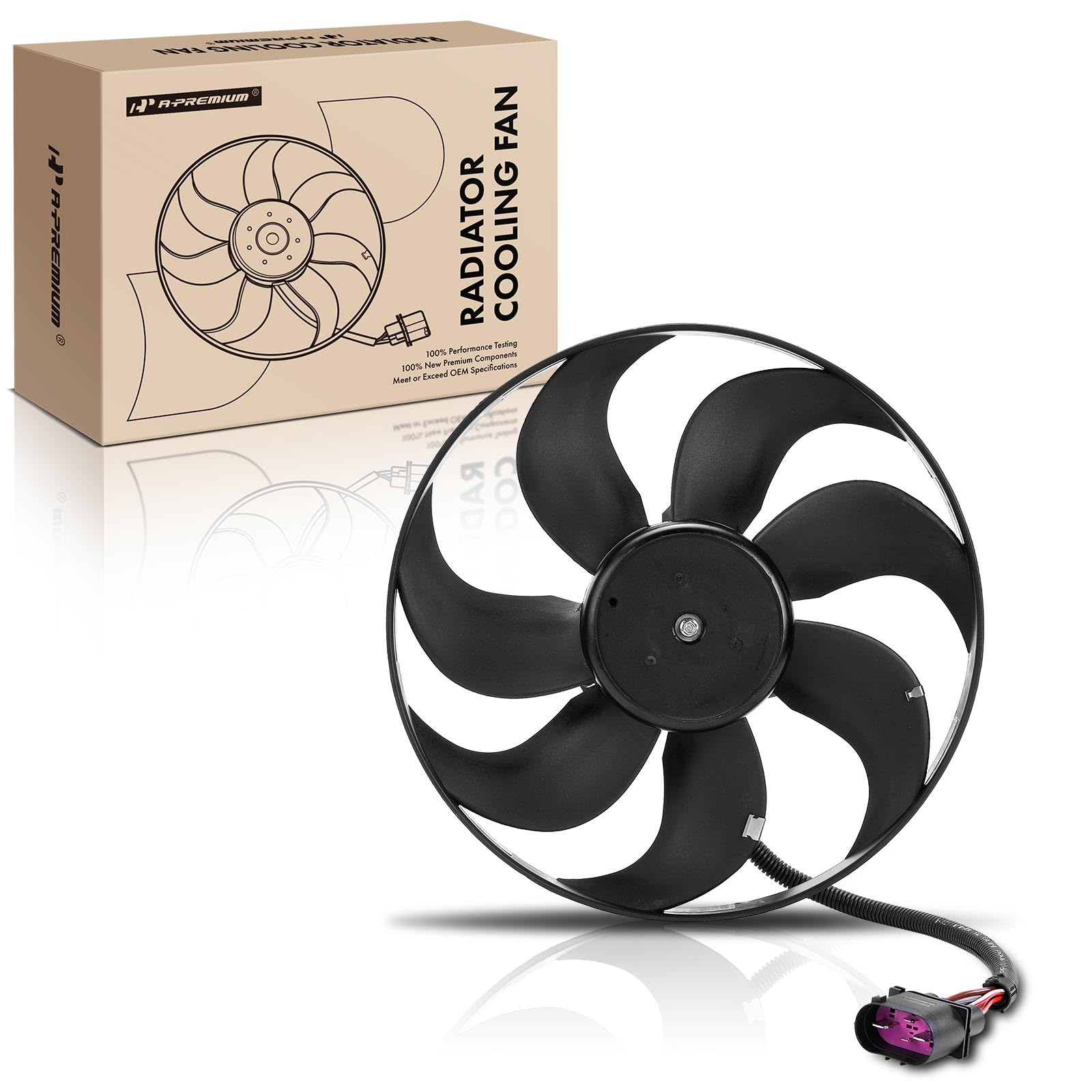 TOPAZ 8D0959455R Radiator Cooling Fan Assembly