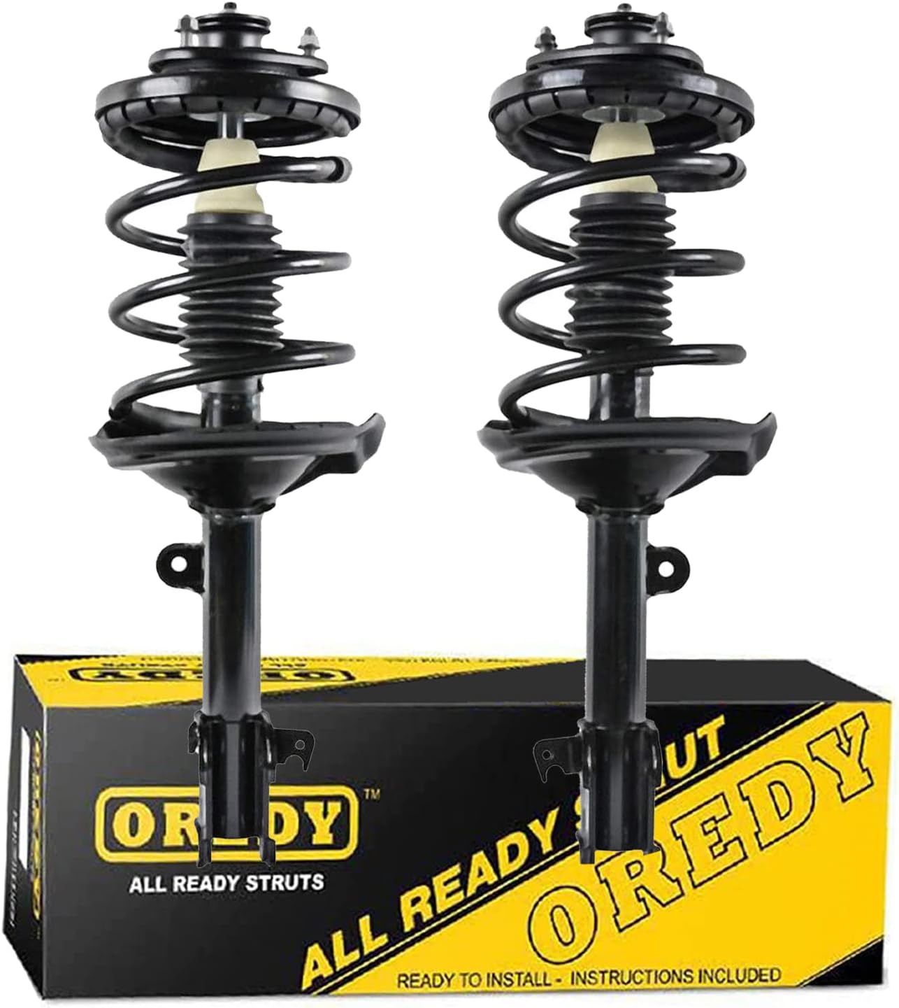 Amazon.com: OREDY Pair Front Struts w/Coil Springs Assembly Replacement ...
