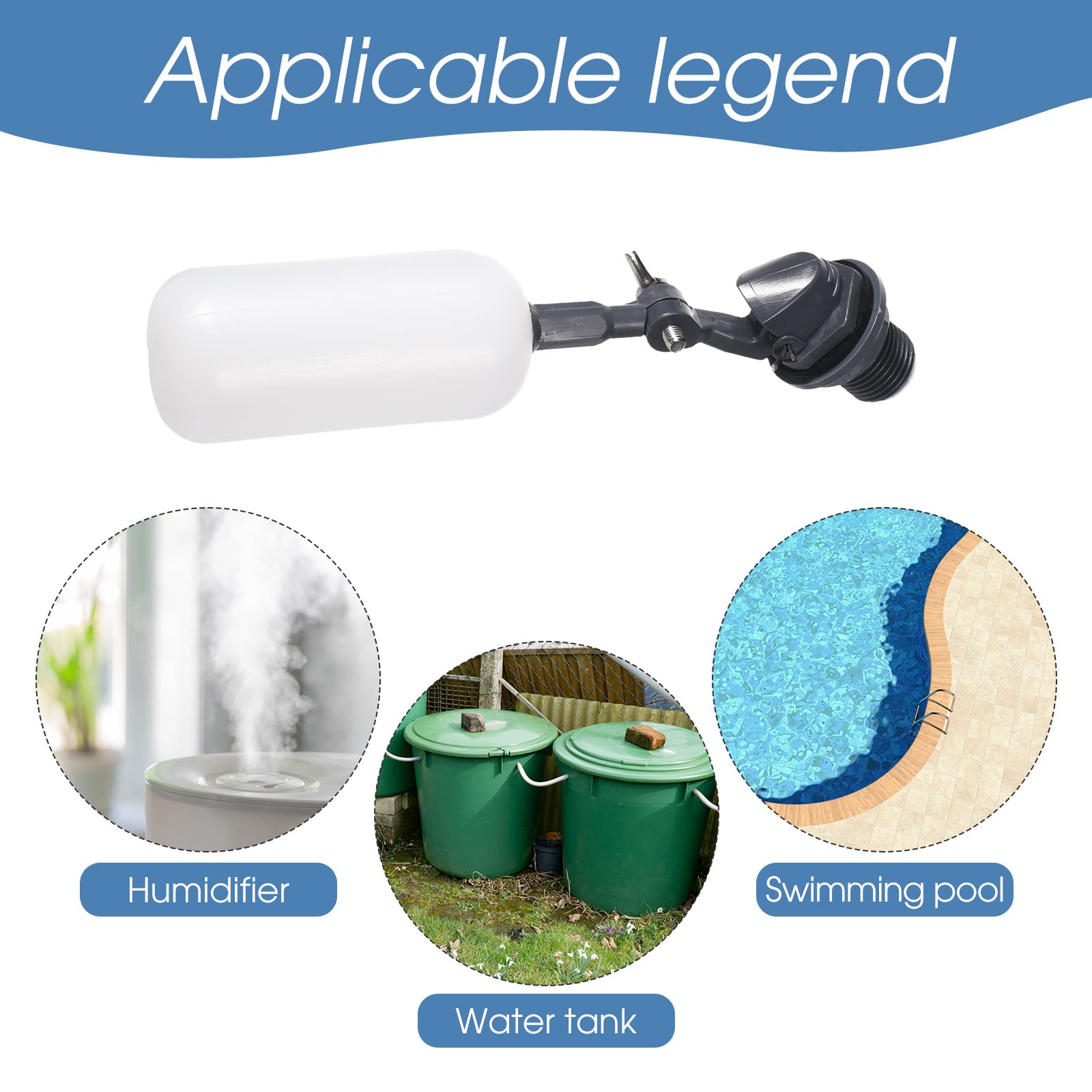 Snapklik.com : Meekoo Float Ball Valve, 1.57 Inch Male Automatic Fill ...