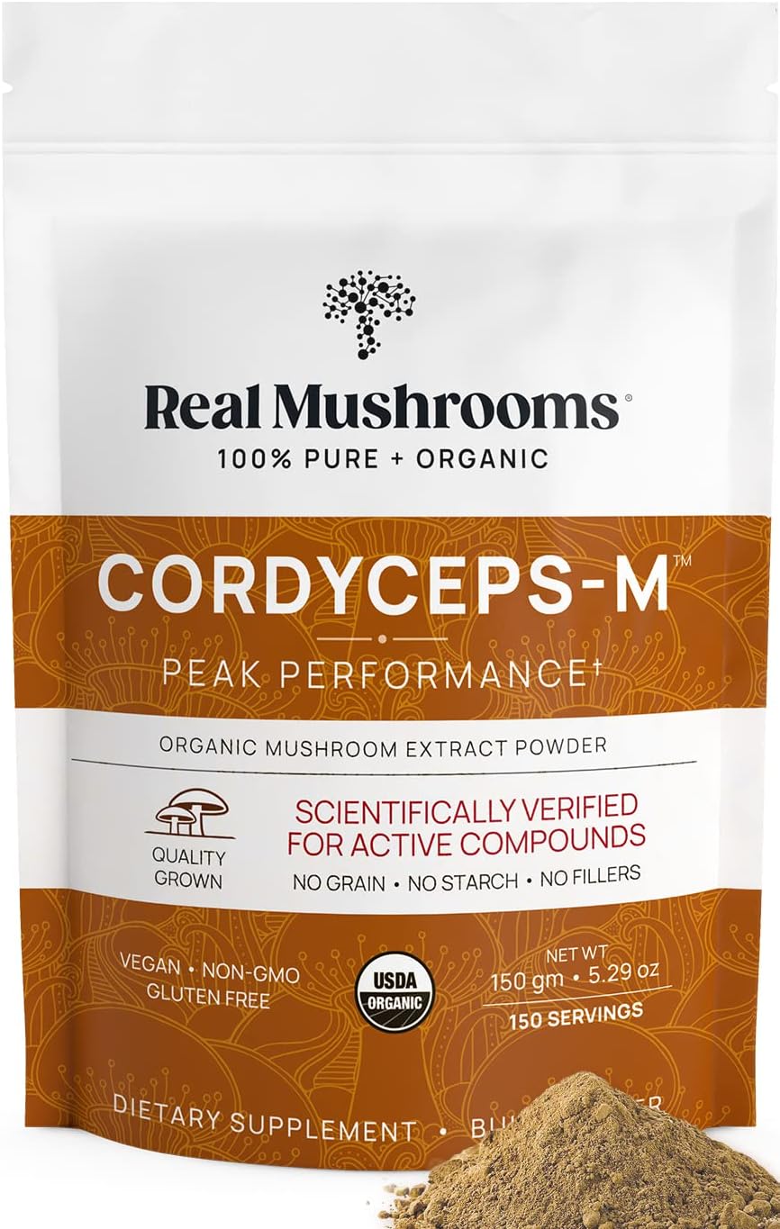 Amazon.com: Real Mushrooms Cordyceps Powder - Performance Mushroom ...