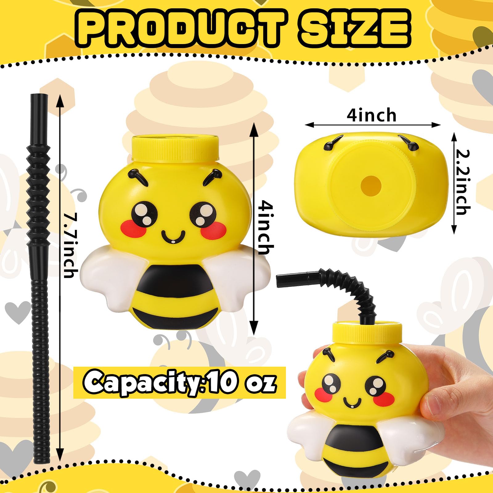 Snapklik.com : Mifoci 12 Pcs Bee Cups