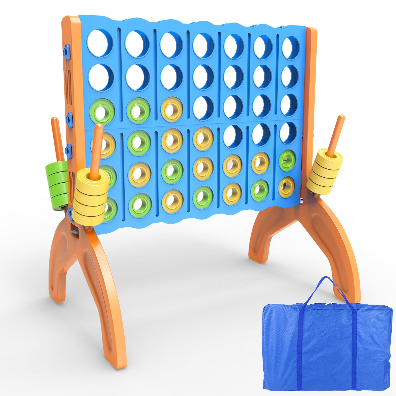 4 in A Row Game Jumbo 4-to-Score Yard Game for Teens and Adults Indoor ...