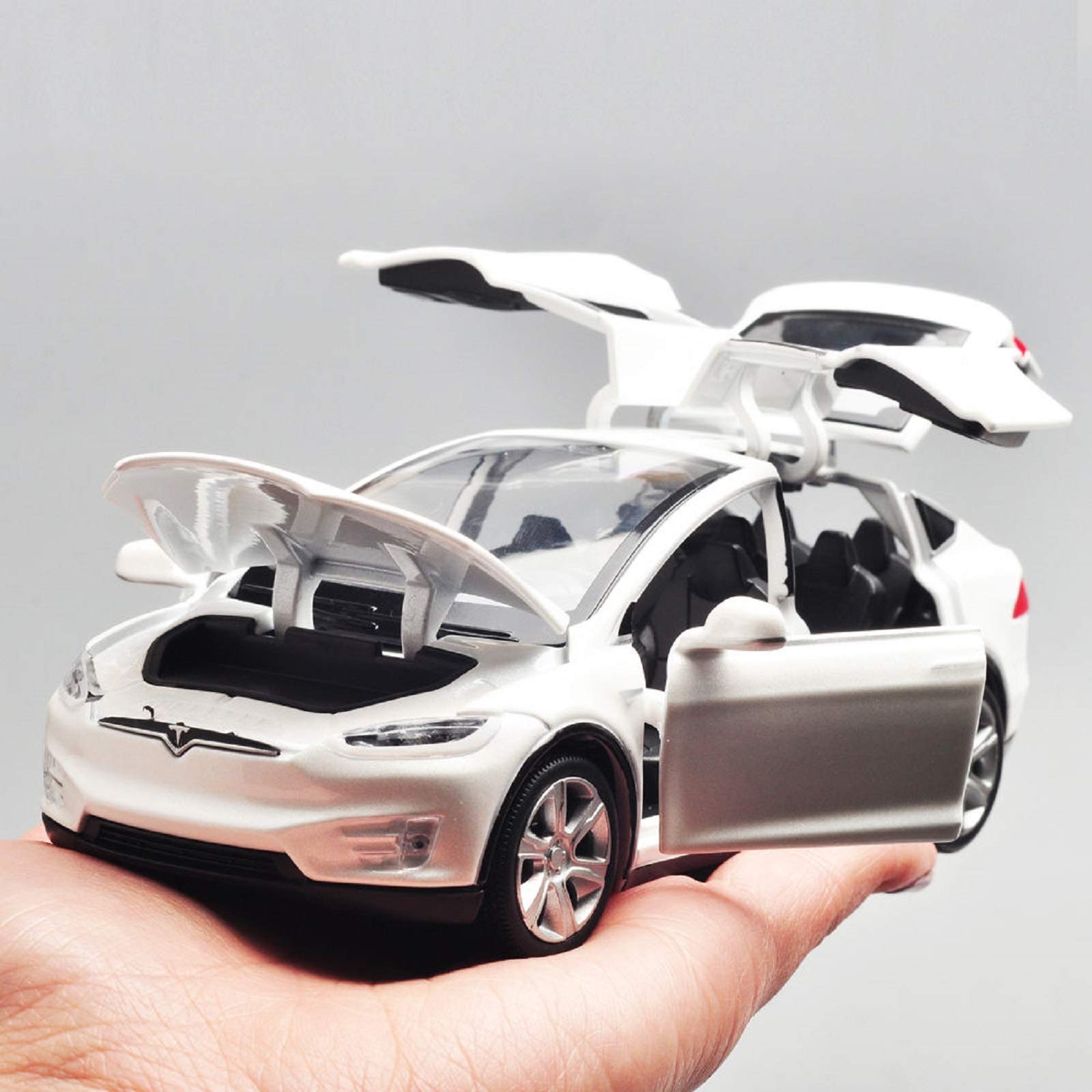 KTRS Diecast Model Metal Tesla Toy Car with Sound and Light for Kids ...