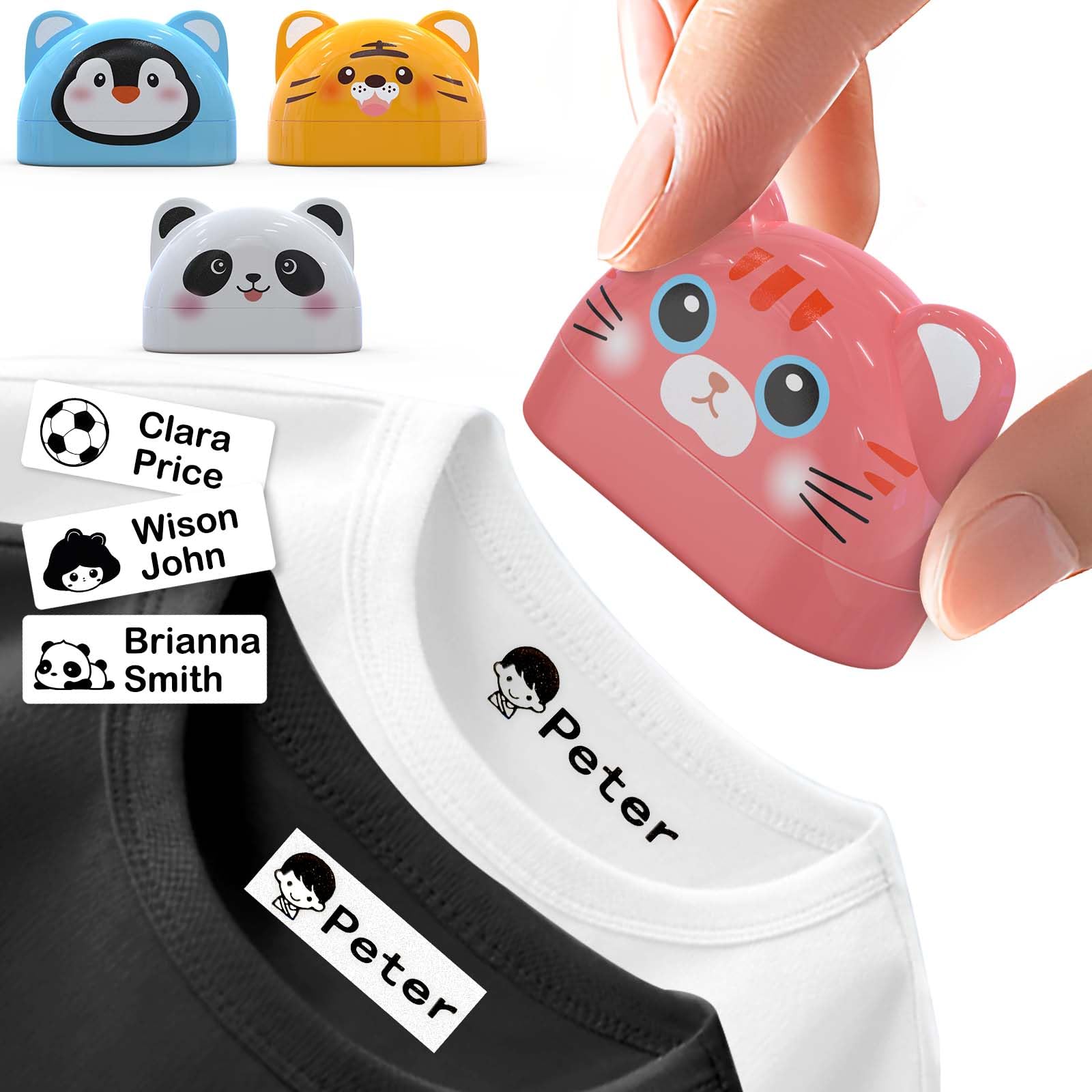 Amazon.com: amFilm Name Stamp for Clothing Kids Waterproof, Shipping ...
