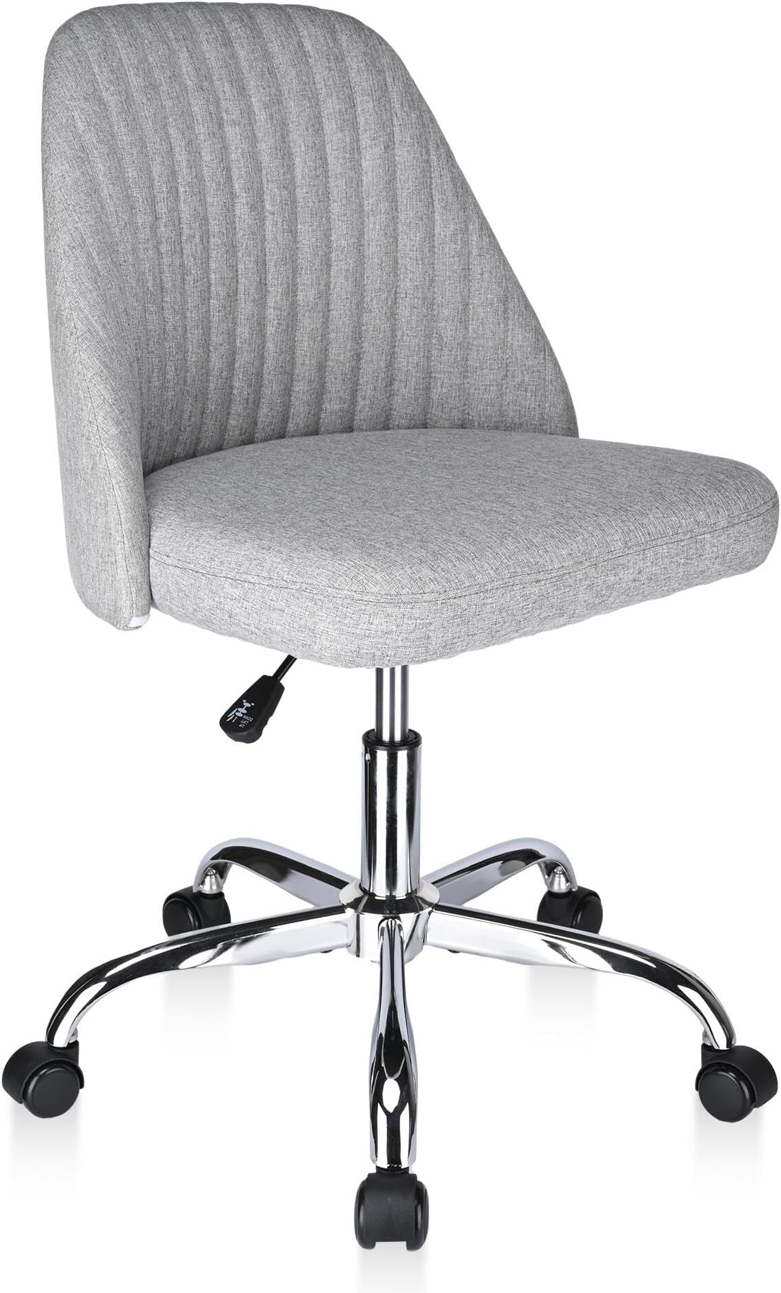Moustache Armless Office Desk Chair, Mid-Back Swivel Computer Chair ...