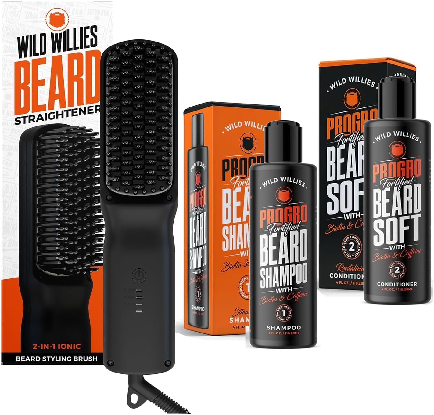 Amazon.com : Wild Willies Moisturizing Beard Shampoo, Conditioner ...