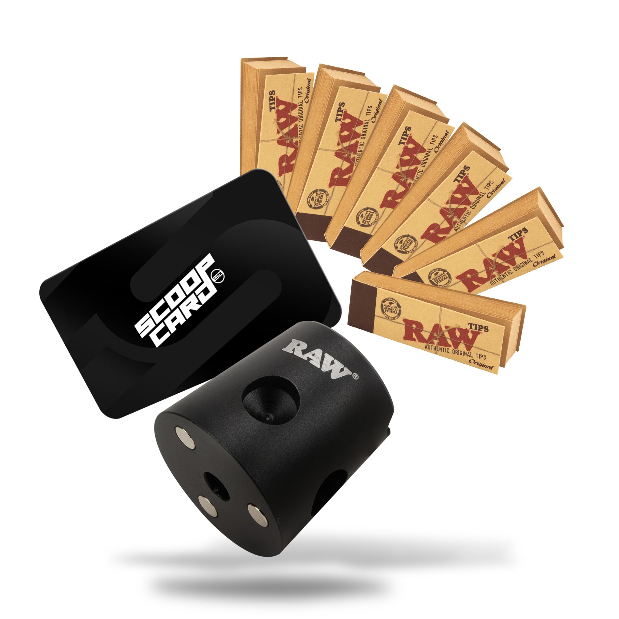 Amazon.com: RAW Magnetic Snuffer + RAW Original Roll-Up Tips (6 Pack ...