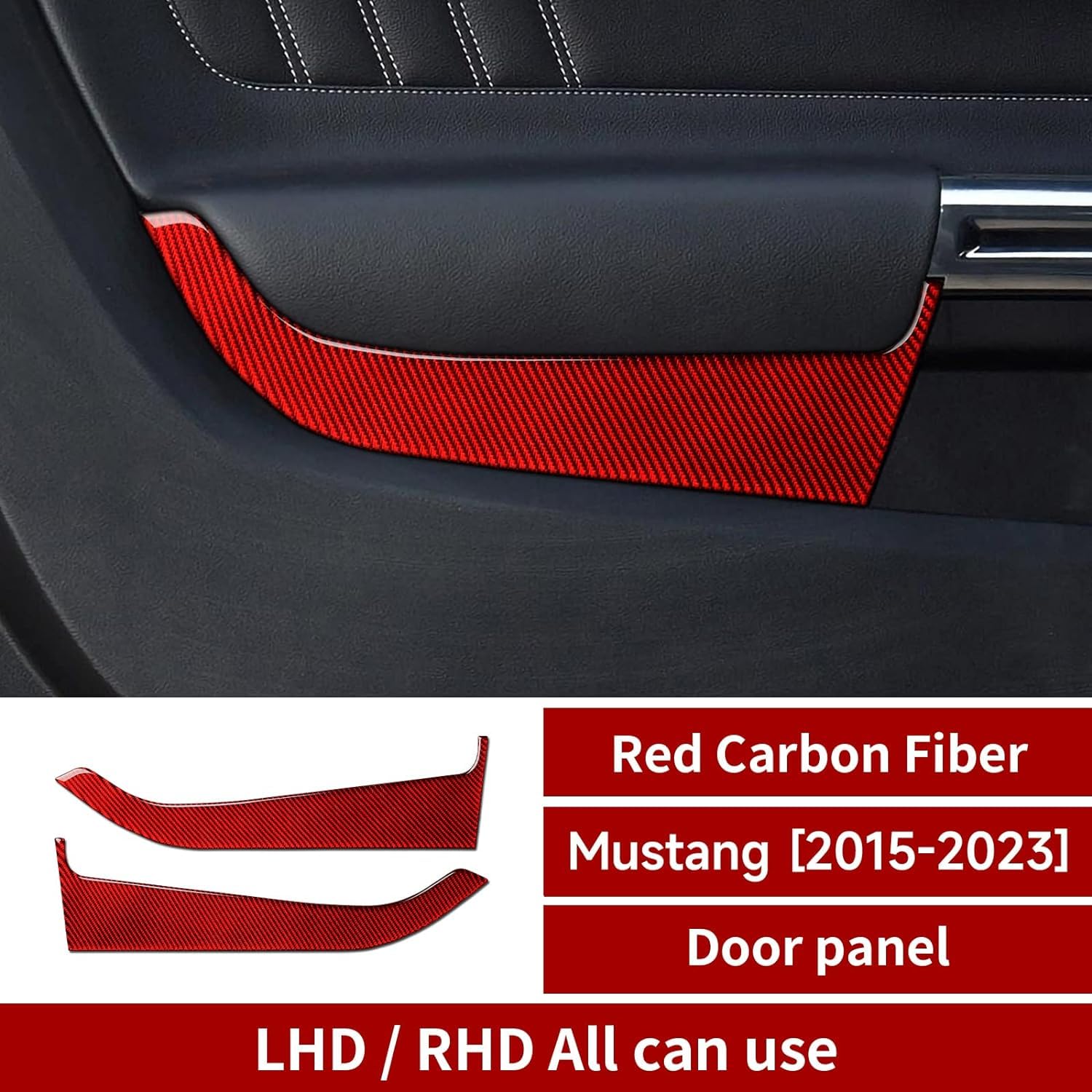 Snapklik.com : Car Front Door Panel Sticker Decal For Ford Mustang 2015 ...