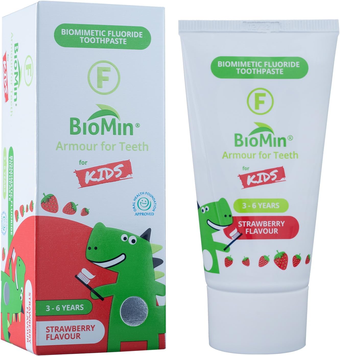 BioMin F for Kids Toothpaste - Strawberry Flavour for 3-6 Years of Age ...