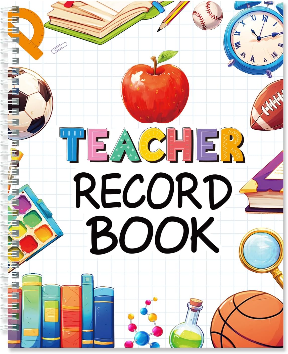 Amazon.com : Teacher's Record Book - Elementary School Report Card 8.5 ...