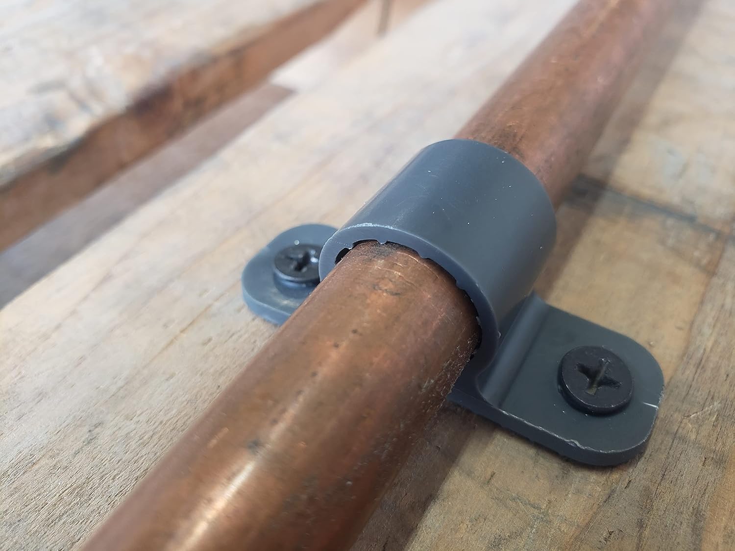 Buy Metpure 2-Hole Pipe Clamp Grey 1/2 Plastic [10 Pack] Online at ...