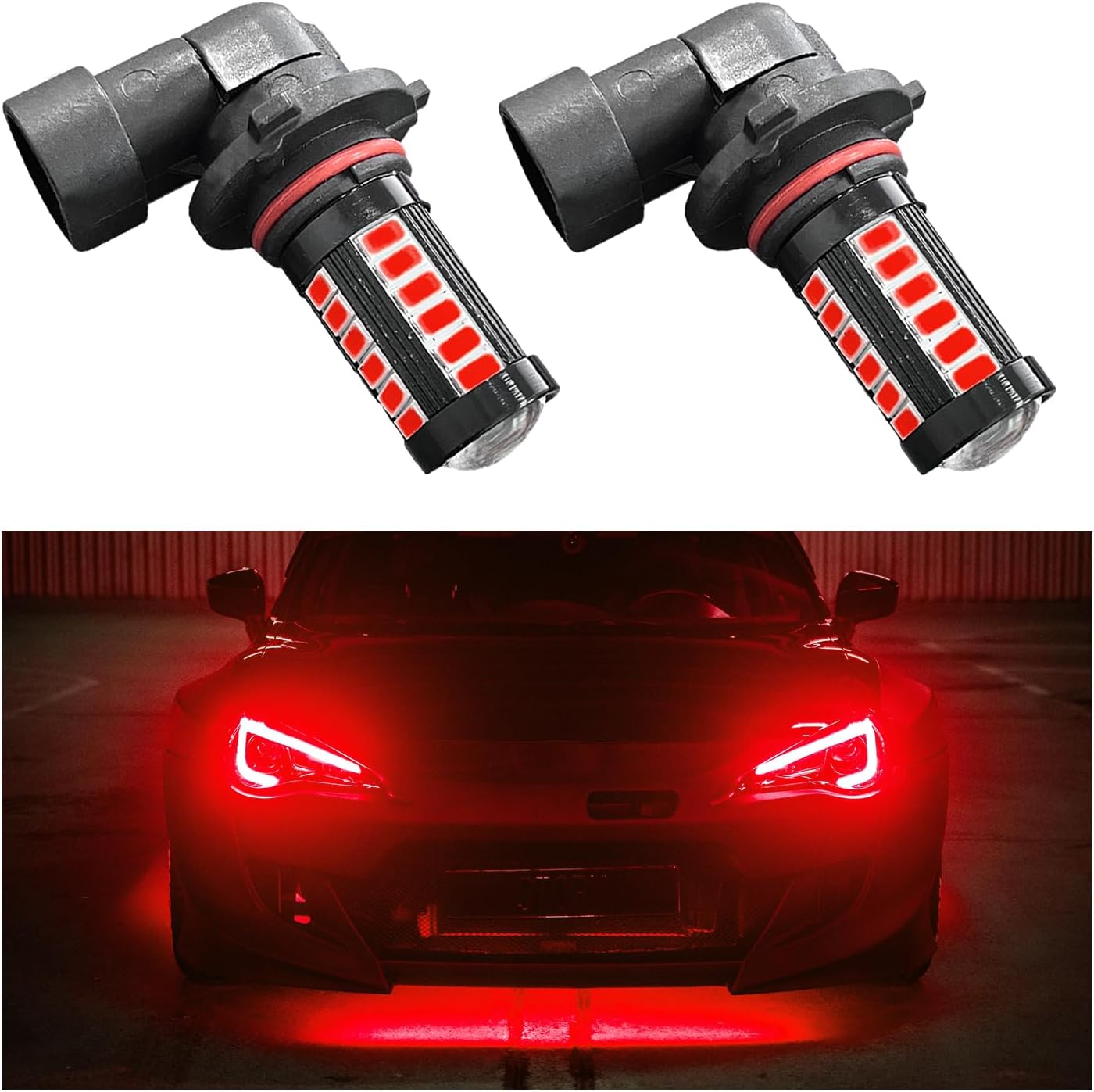Amazon.com: Augeny 2 PCS Fog Light Bulbs, 6500K 12V Plug and Play Anti ...