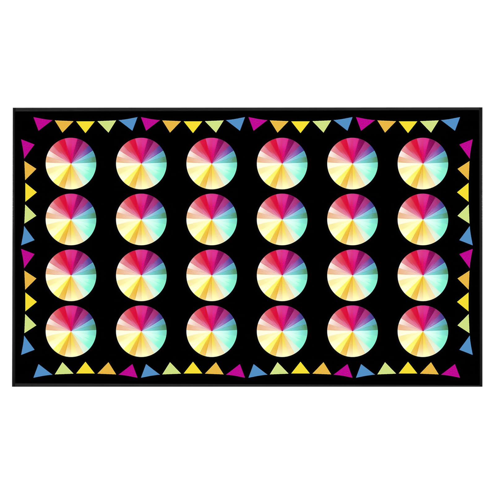 Amazon.com: ABCarpet Black Classroom Rug Circle Time for Elementary ...