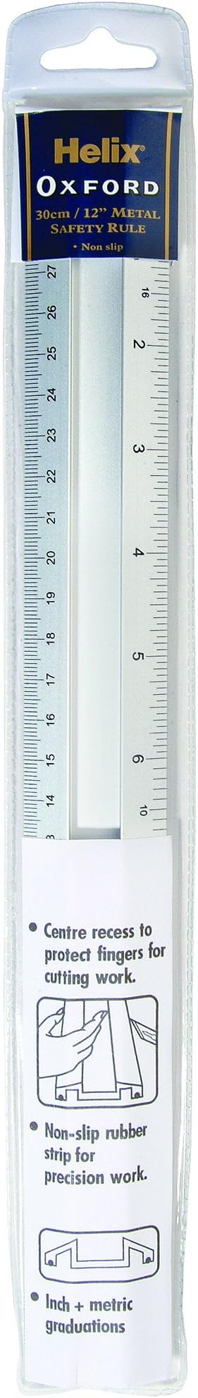 Helix 12 inch 30cm Steel Ruler : Amazon.co.uk: DIY & Tools