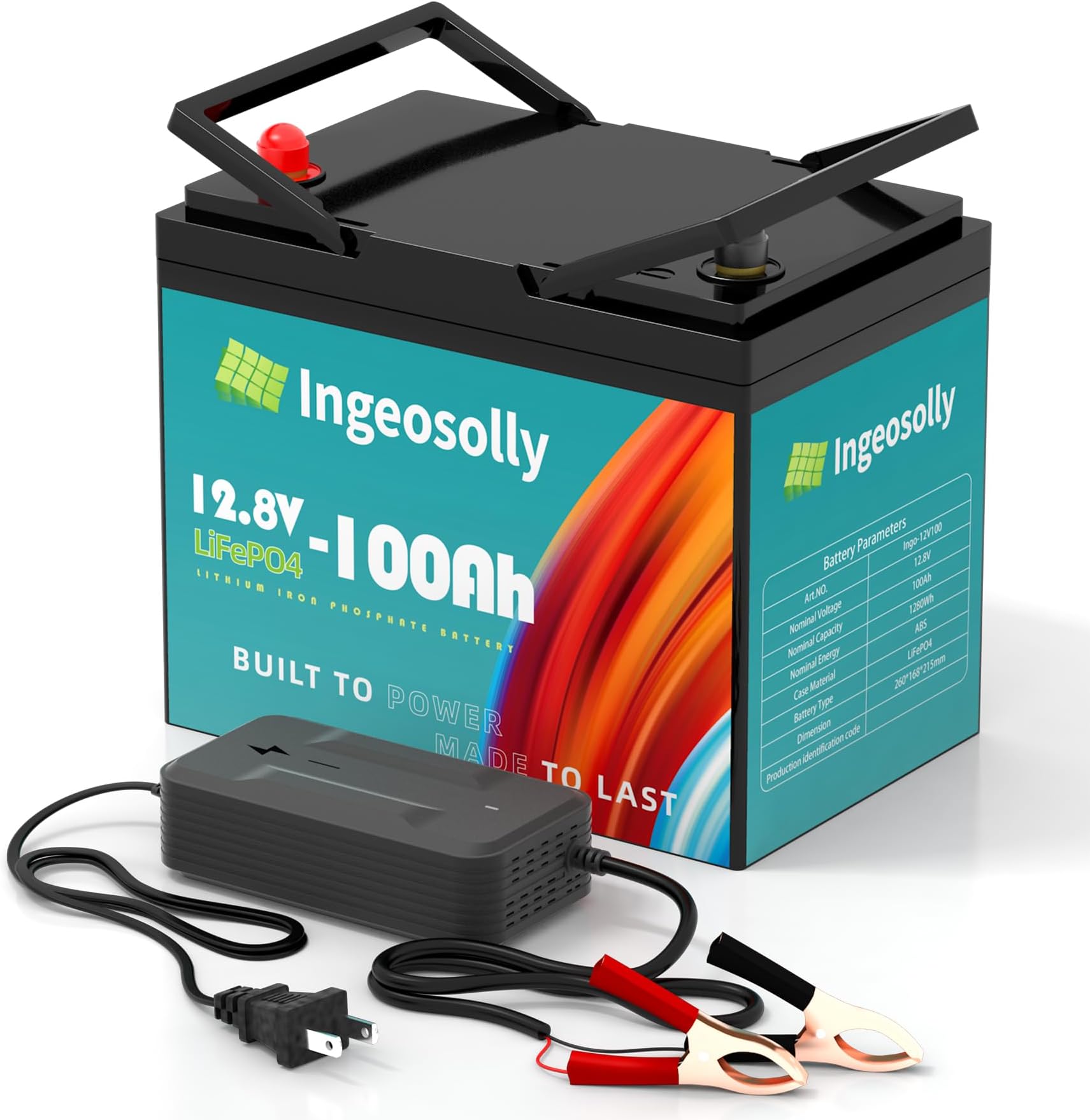 Amazon.com: 12V 100Ah Lithium LiFePO4 Battery, Up to 15000 Deep Cycles ...