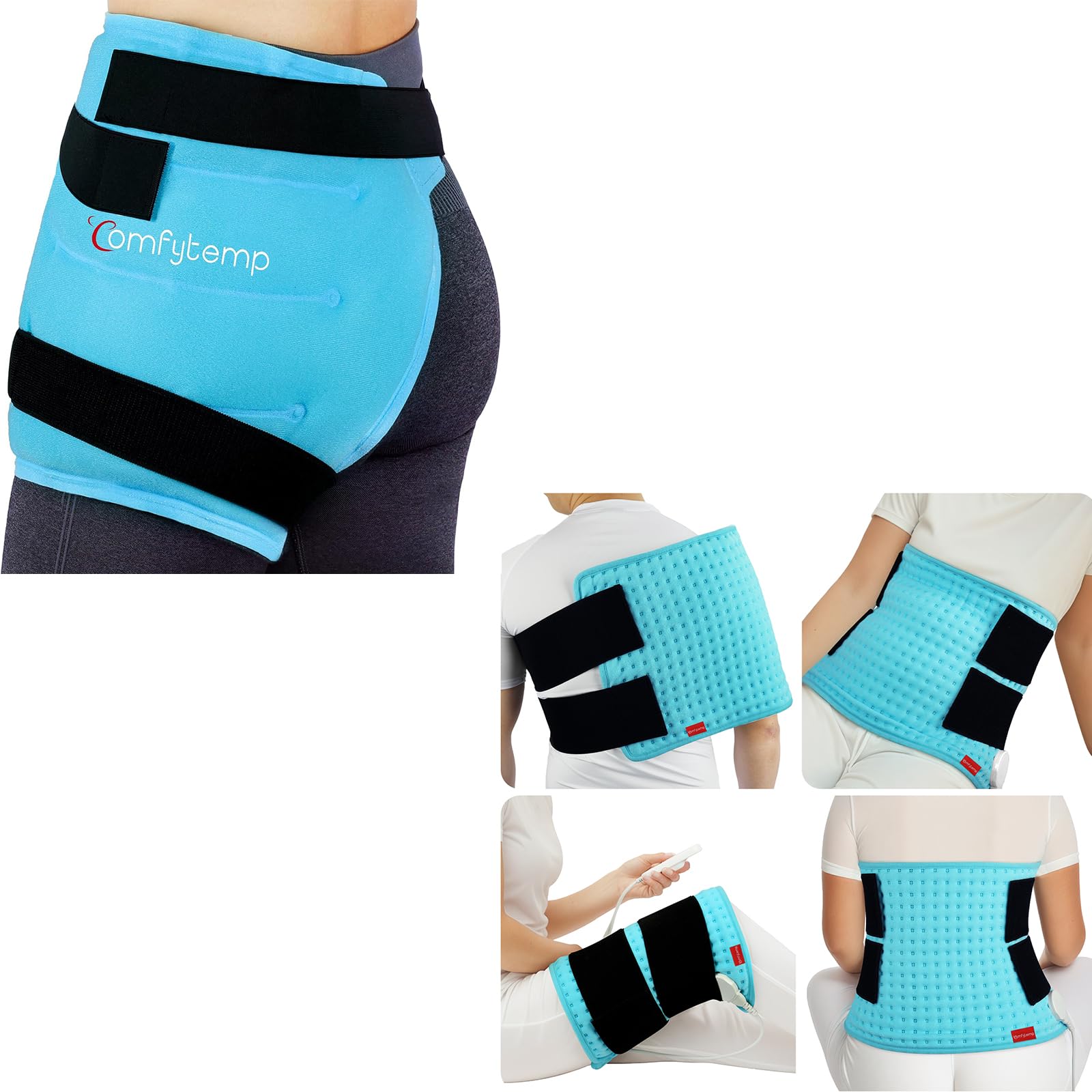 Amazon.com: Comfytemp Large Hip Ice Pack Wrap for Sciatica and ...