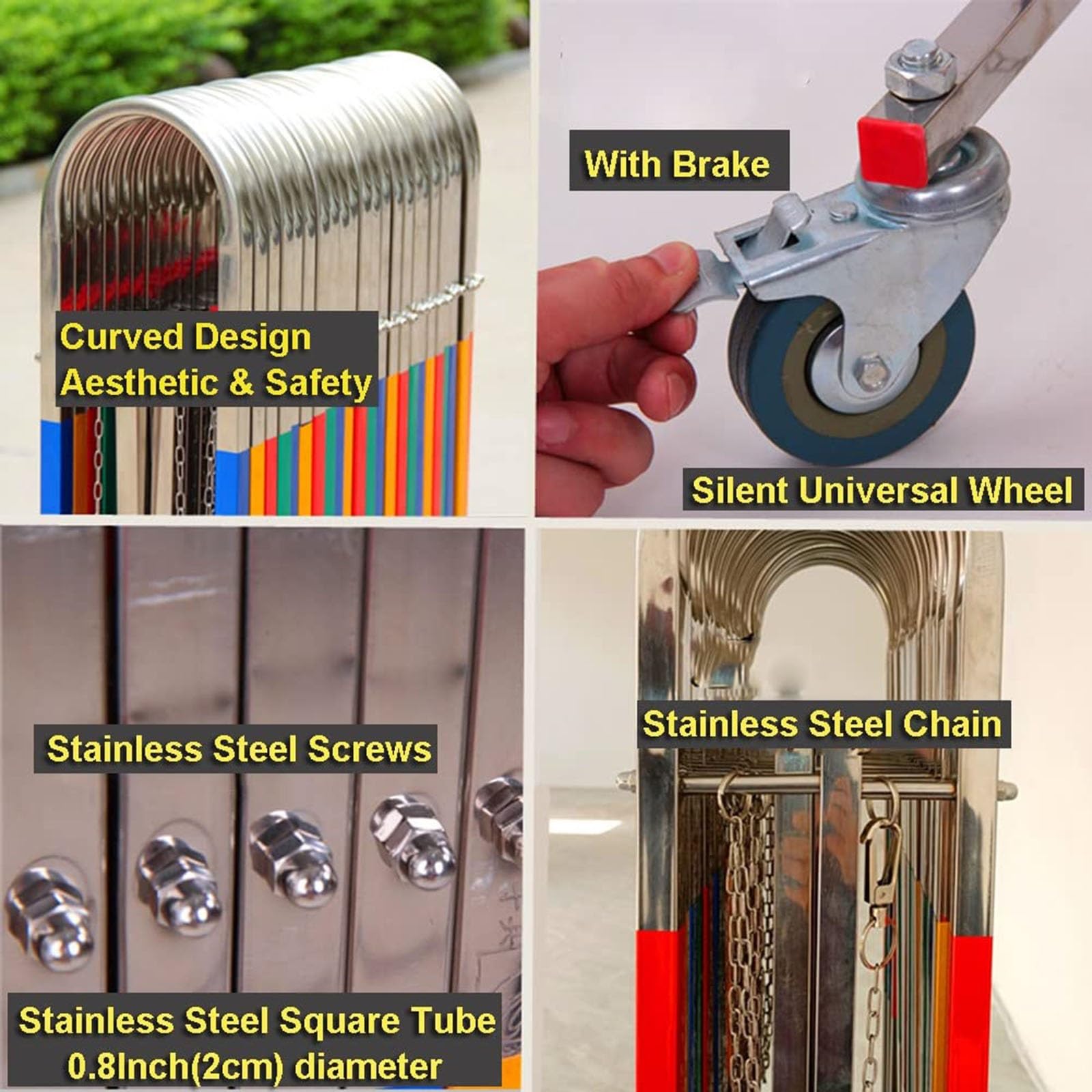 Retractable Chain Fence Expandable Fence | Decoration Fence | Home