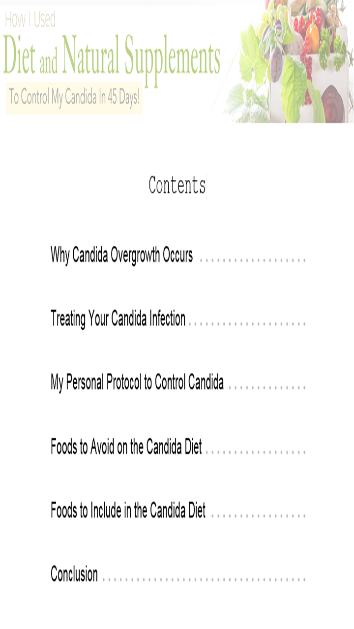 Candida Natural Treatment - Discover the Scrects to Safe, Tested ...