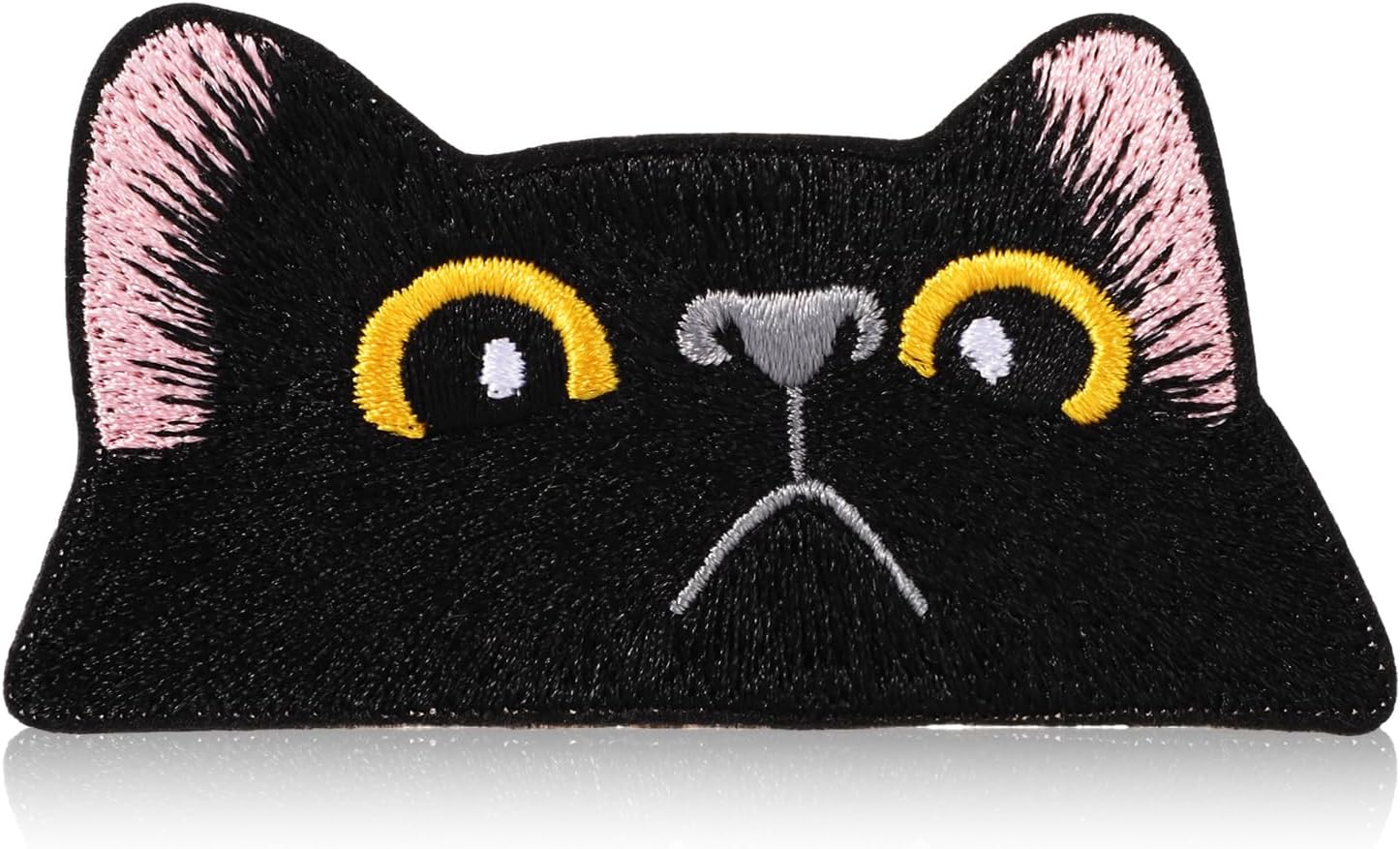 Amazon.com: Cat Iron on Patch, Cute Decorative Cat Face Patches Badge ...