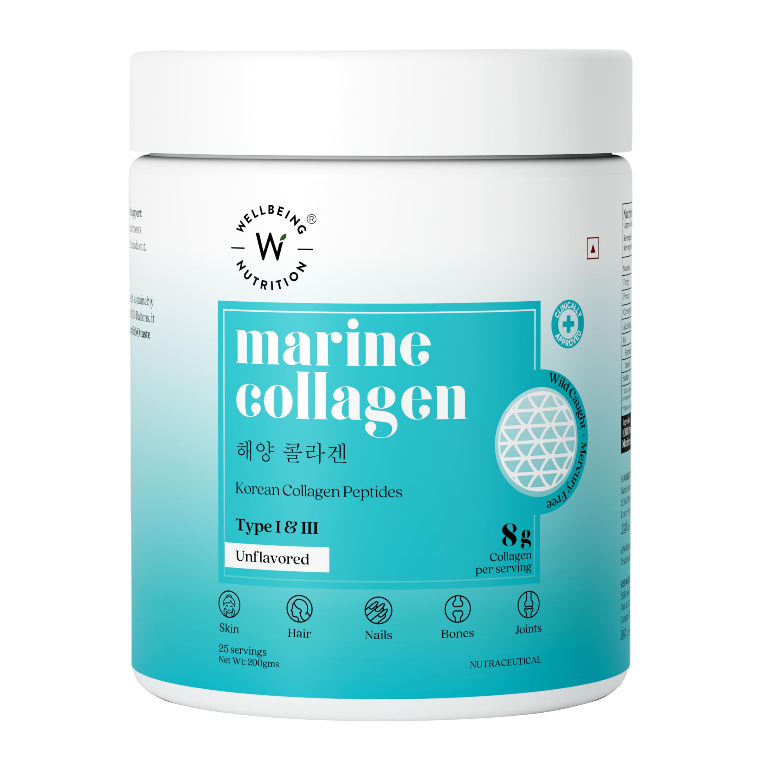Wellbeing Nutrition Pure Korean Marine Collagen Supplements for Women ...