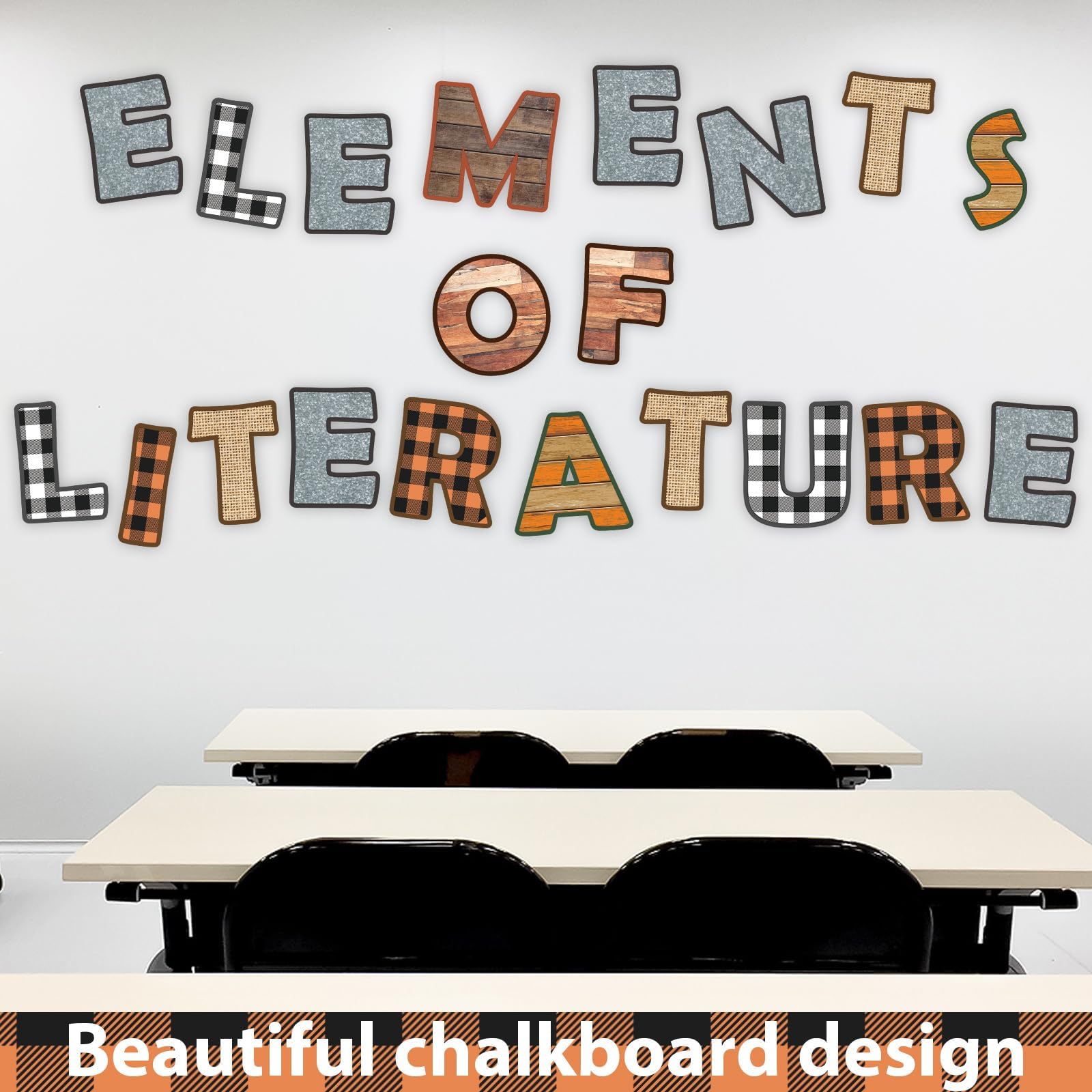 Snapklik.com : 150 PCS Large 7" Bulletin Board Letter Set, Fall Rustic ...