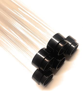 Beam Lighting 48" 4 Foot Clear T8 Tube Guard - 5 Pack for Flourescent ...