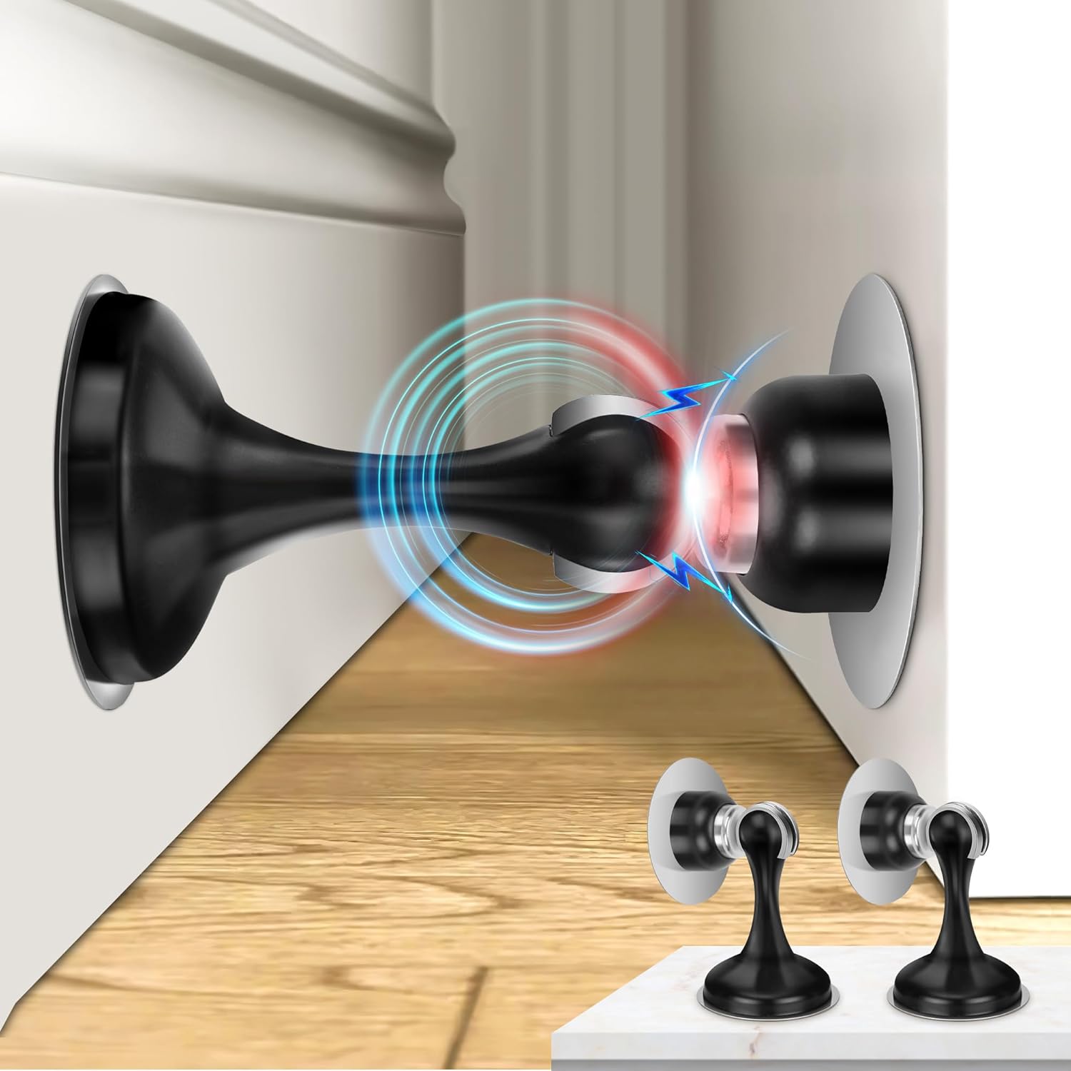 Amazon.com: Profasion 2 Pack Magnetic Door Stoppers, Stainless Steel ...