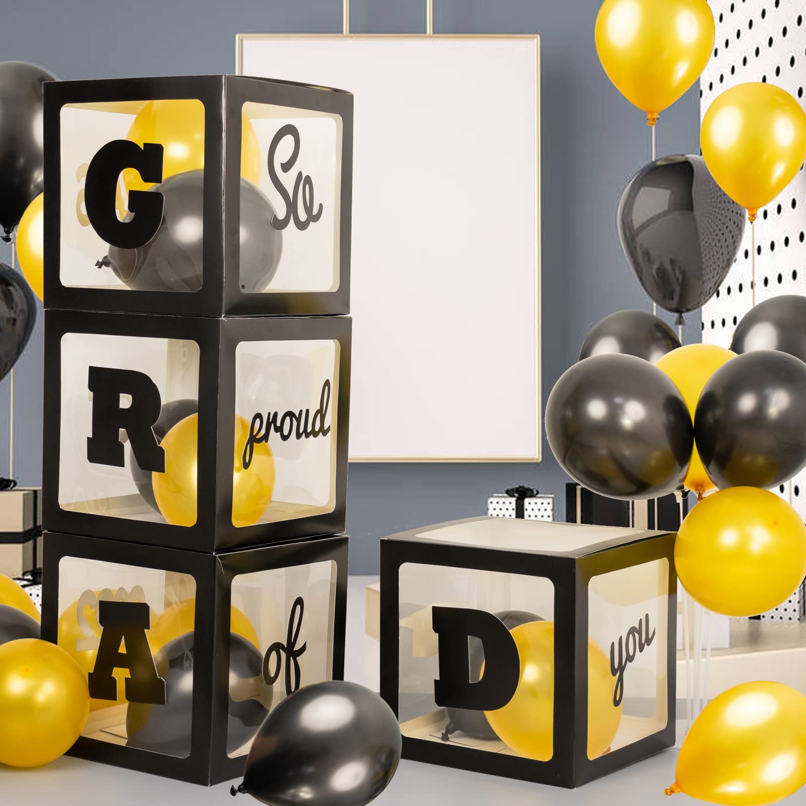 Buy Graduation Party Decorations Supplies - Graduation Balloon Boxes ...