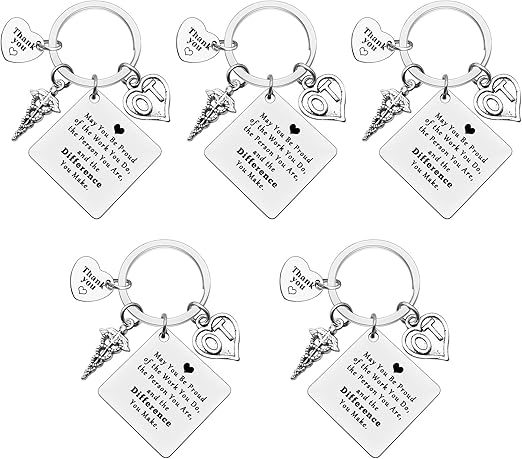 Amazon.com: Xiahuyu 5 Pcs Occupational Therapist Gifts OT Keychain ...