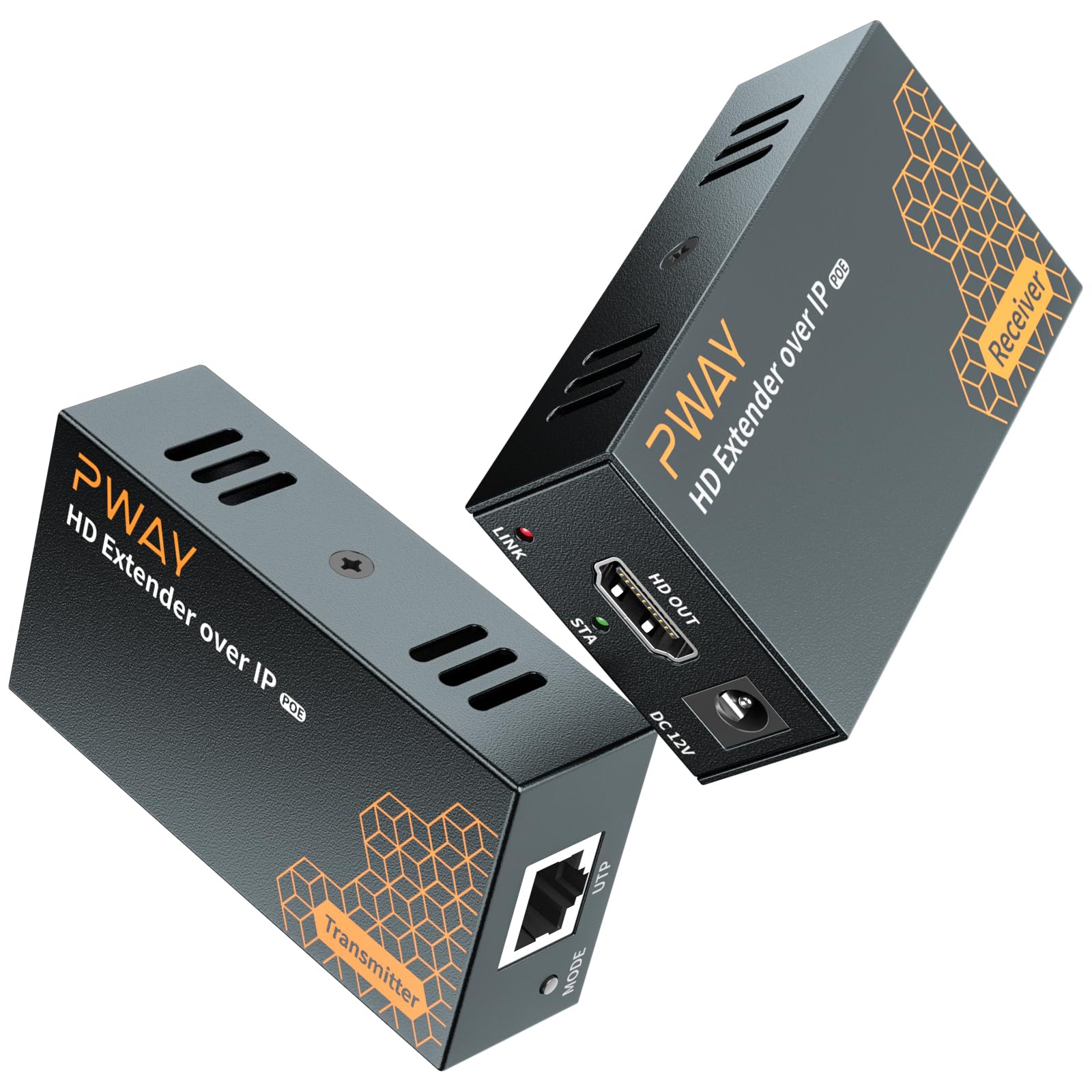 Amazon.com: PWAYTEK 400Ft HDMI Extender Over IP, HDMI Over Ethernet ...