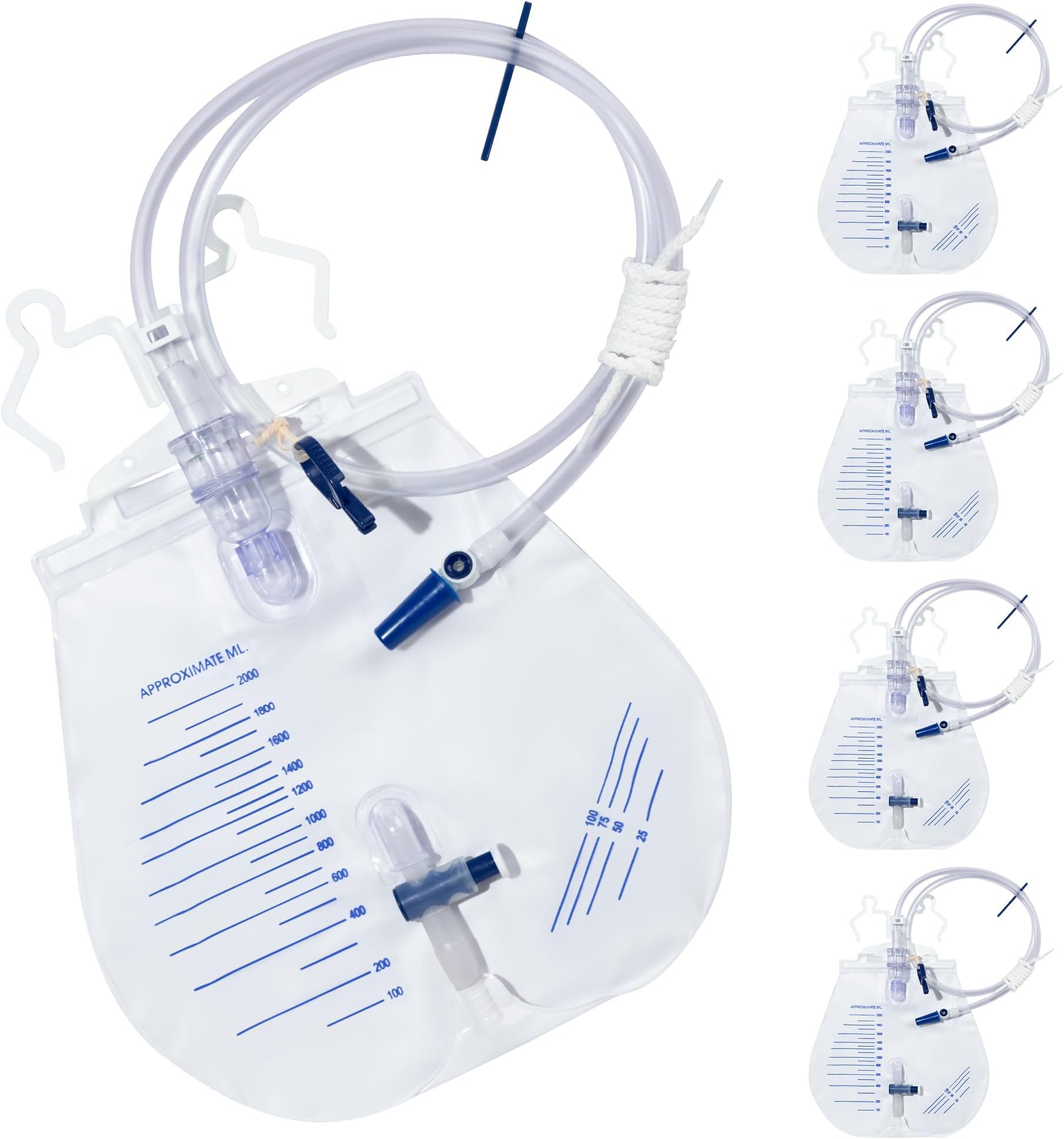 Amazon.com: 154002 Drainage Bag with Anti-Reflux Chamber, 2000mL (3 ...