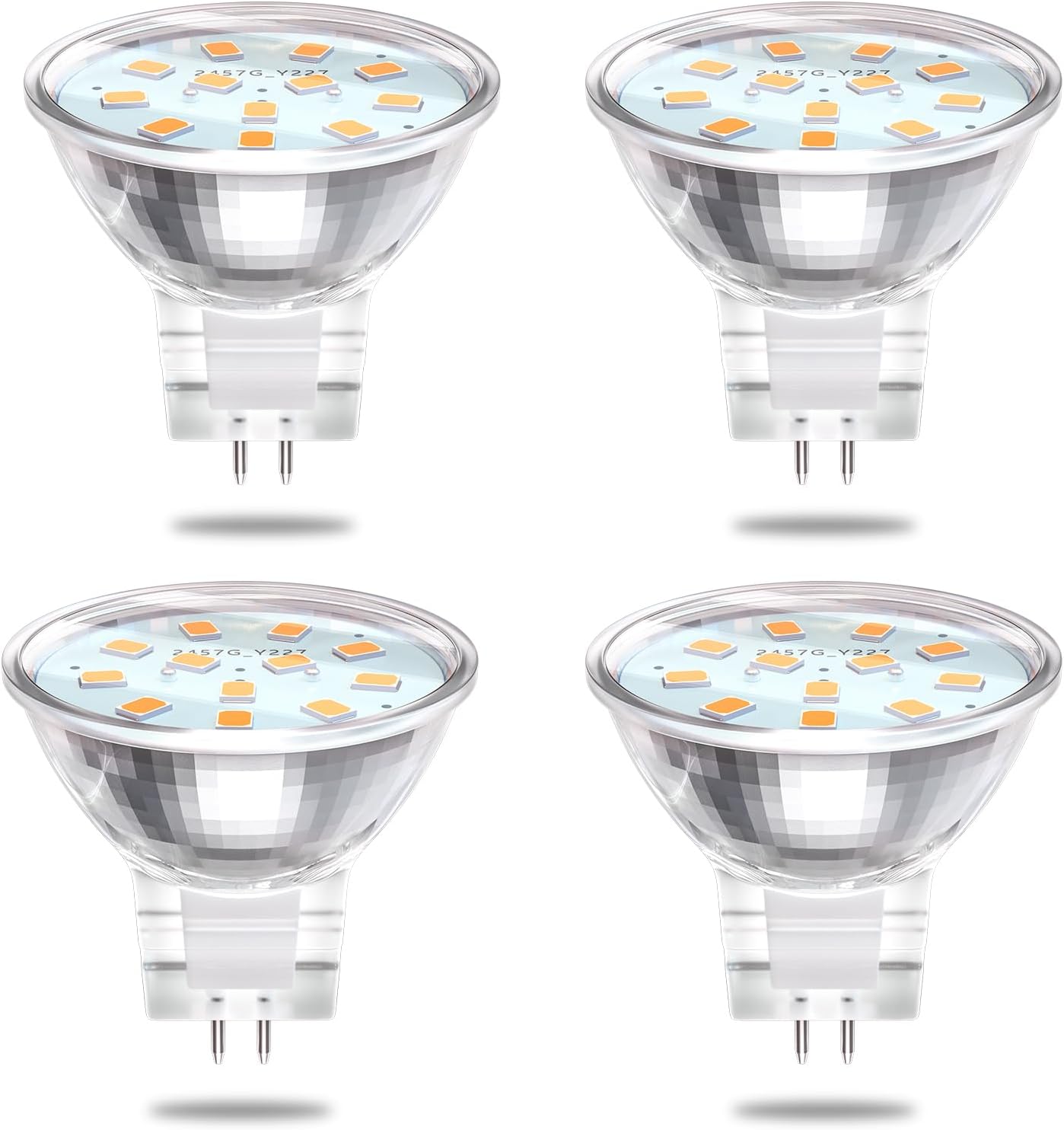 MR11 LED Bulbs 12V AC/DC 2W GU4.0 Bi-pin, 20W Halogen Replacement, Low ...