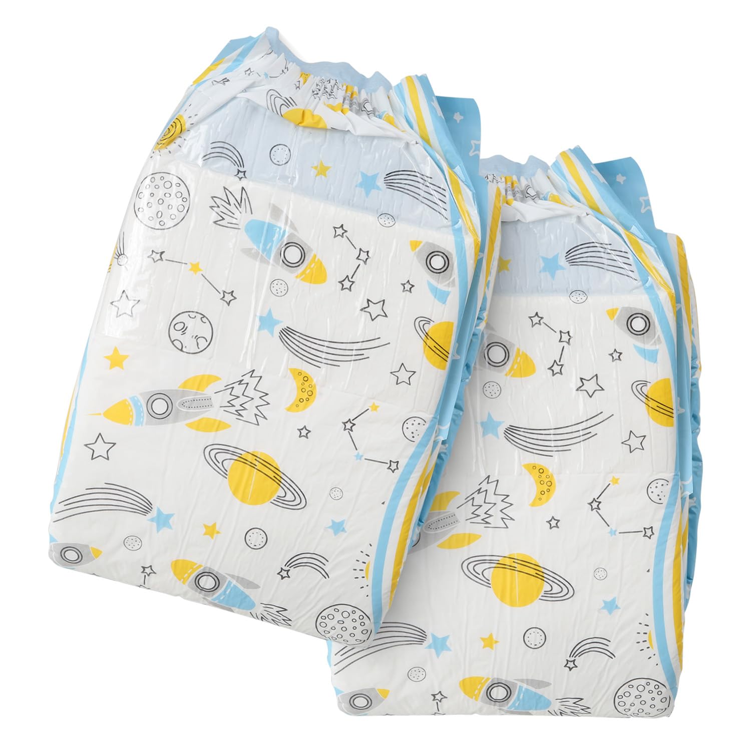 Amazon.com: CutiePlusU Adult Diapers 2 Pieces, Incontinence Briefs with ...