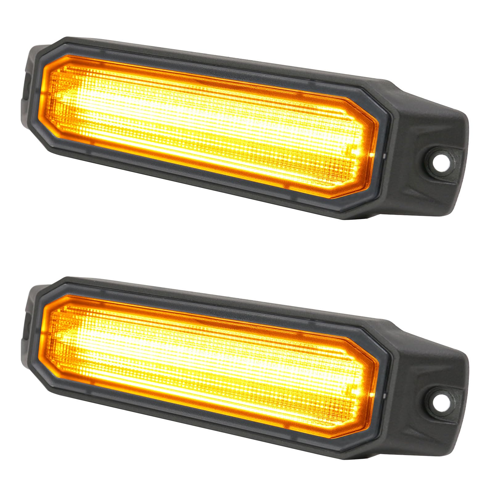 Amazon.com: DUNTUO Ultra Thin LED Strobe Lights, Amber Surface Mount ...