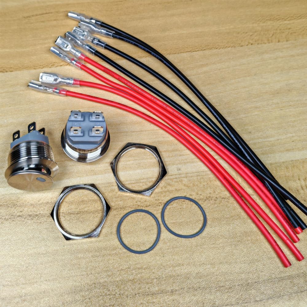 Snapklik.com : Stainless Steel 12-24V/15A Waterproof Round Rocker ...