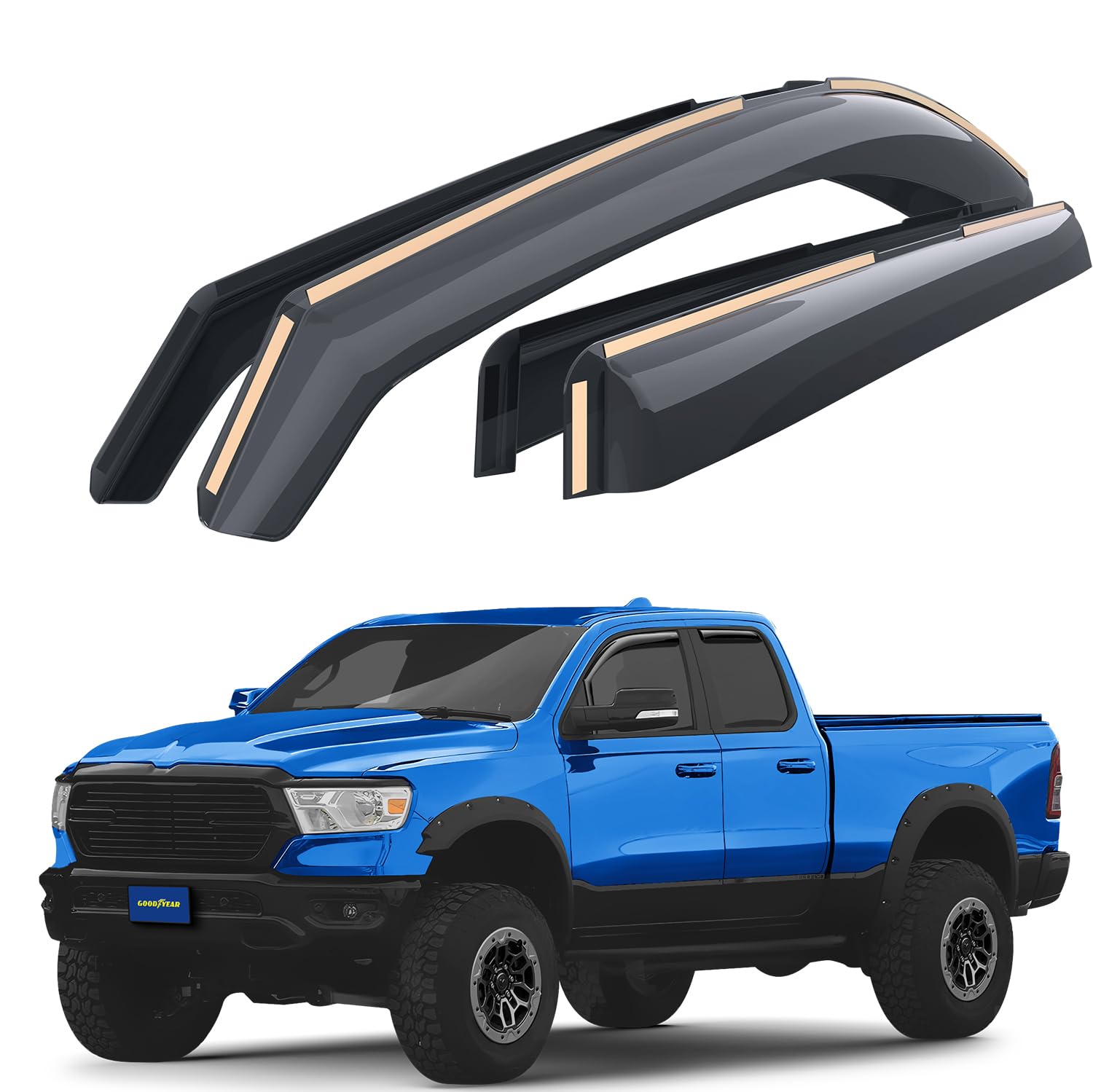 Pickup Truck Roof Air Deflector