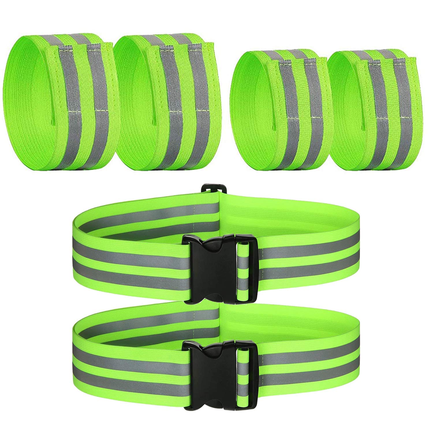 Inboat Reflective Bands for Arm, Ankle, Leg and Wrist. High Visibility ...