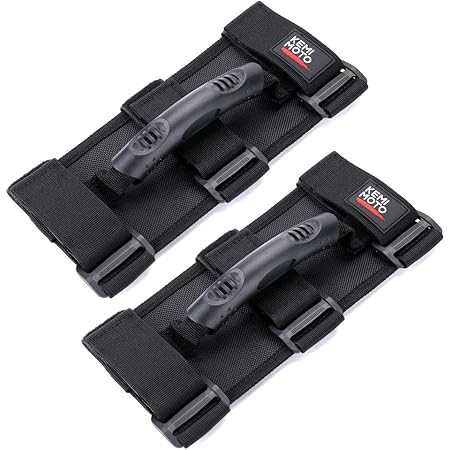 Amazon.com: kemimoto 2 Pack UTV Heavy Duty Roll Bar Grab Handle Grips ...