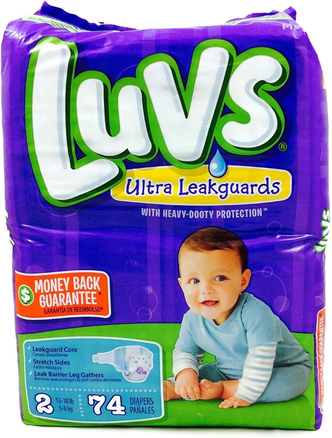 Amazon.com: Luvs Ultra Leakguards Size 2 Count 74 : Baby