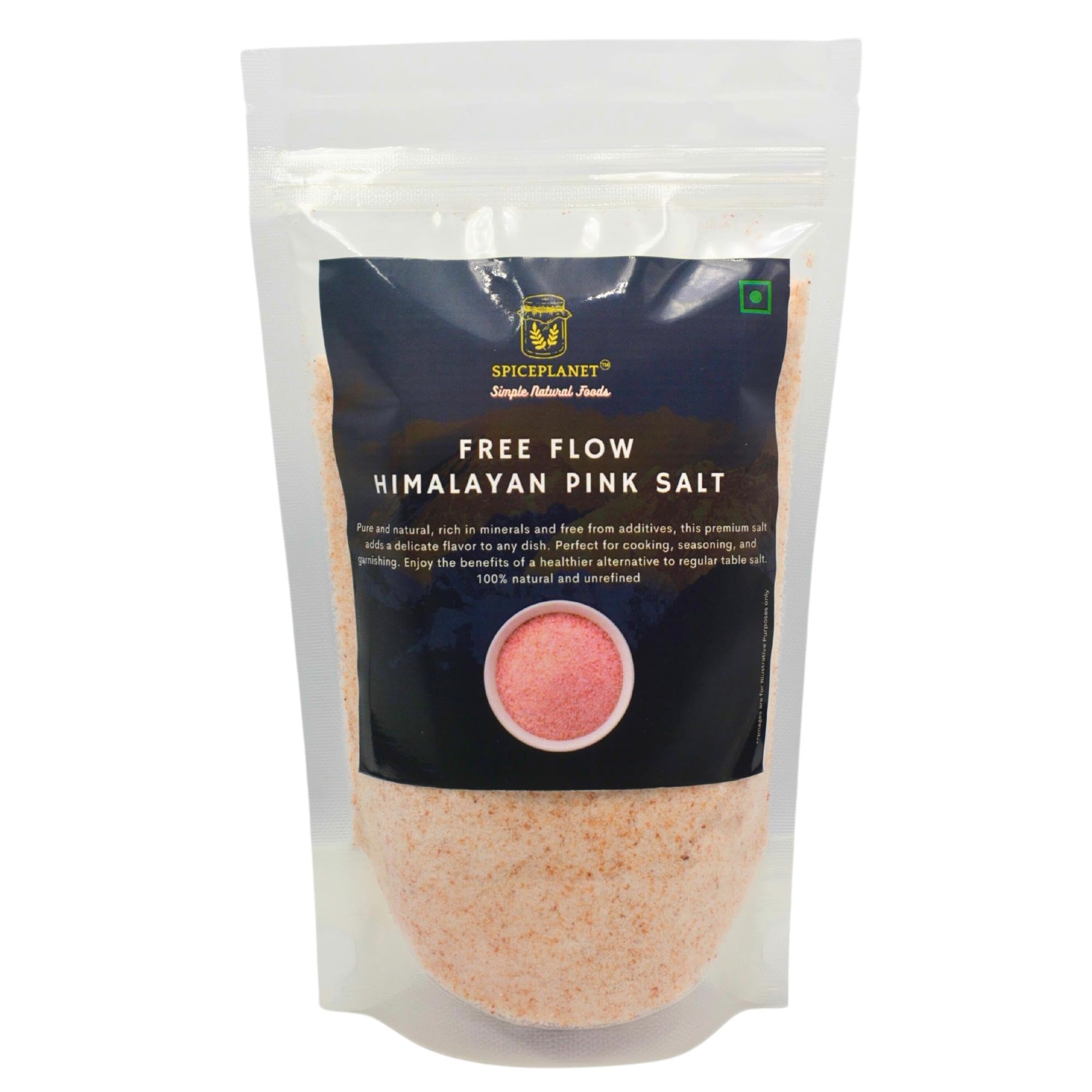 SPICEPLANET Pure Himalayan Pink Salt 500 gram | Sendha Namak | Rock ...