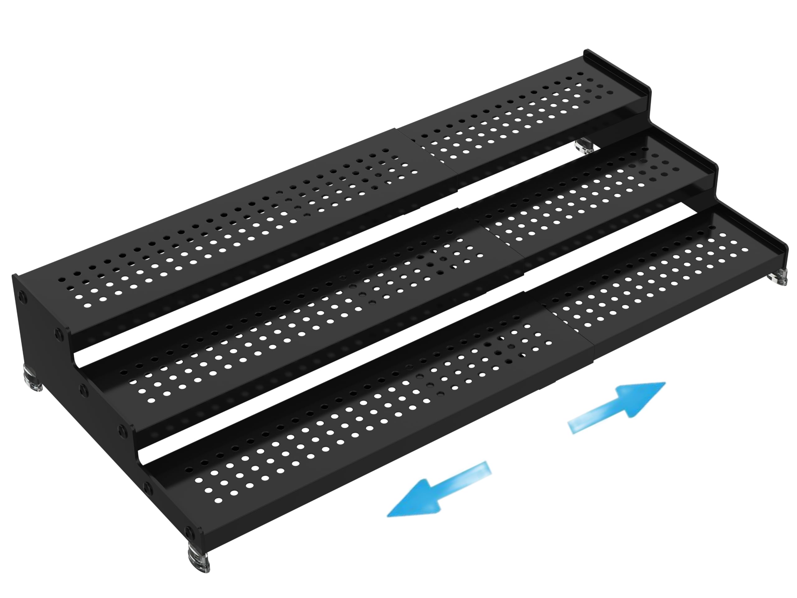 Amazon.com: Wobmmi Expandable Spice Rack organizer with 3-Tier step ...